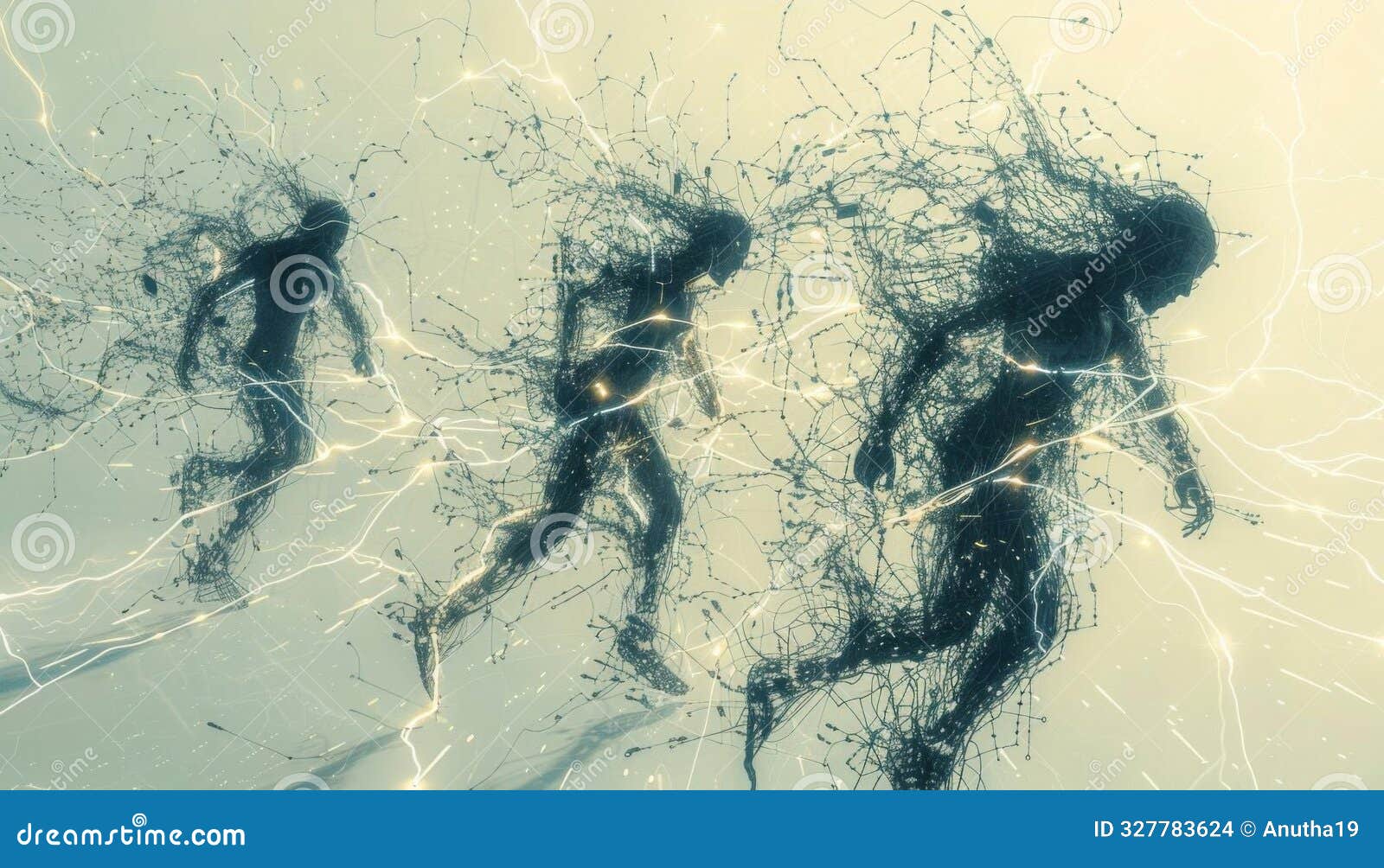 Innovative Semiconductors Connecting Neurons Drawing Stock Photo ...