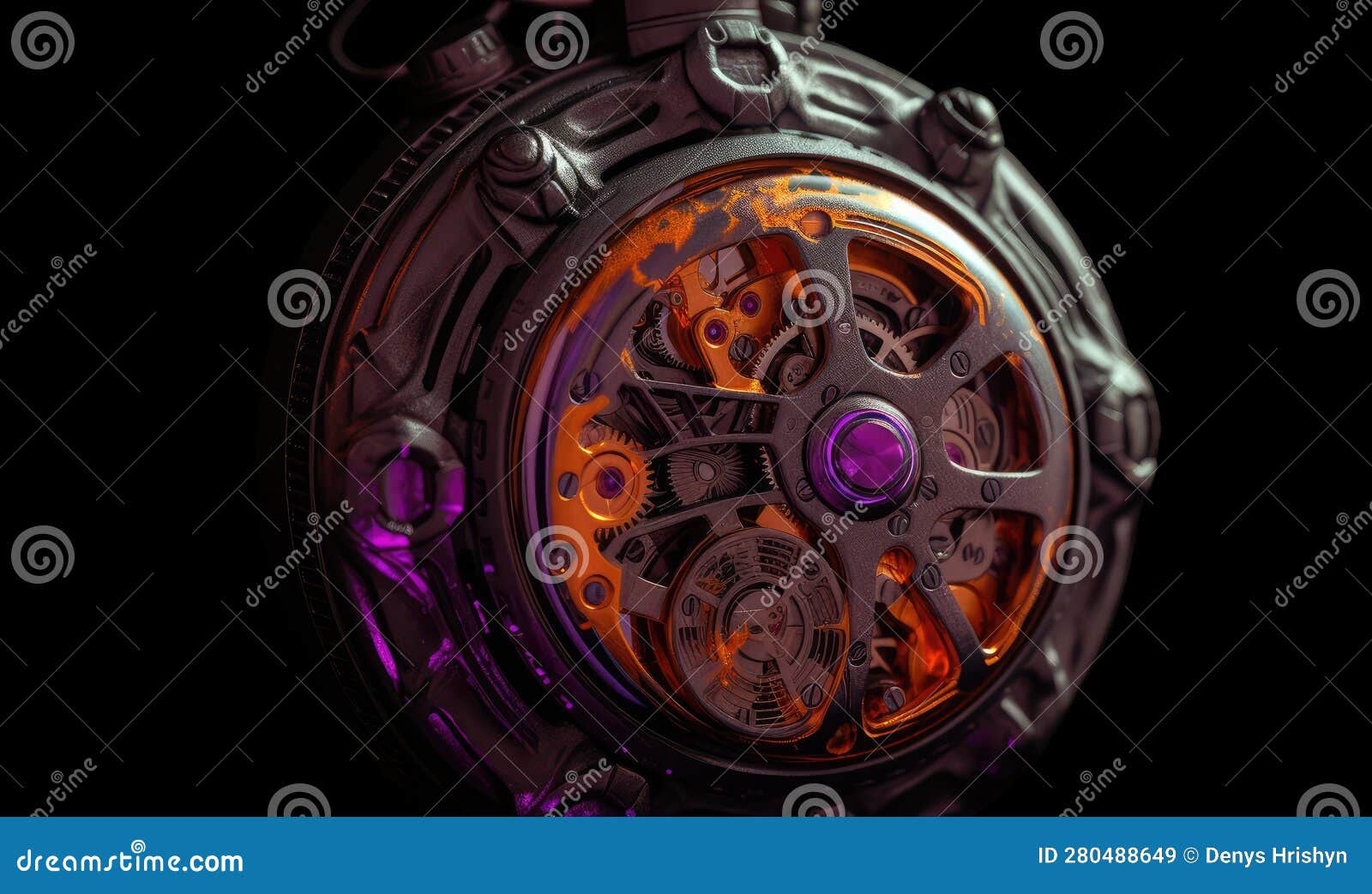 An Innovative and Sleek Futuristic Clock Illustration Revolutionizes ...