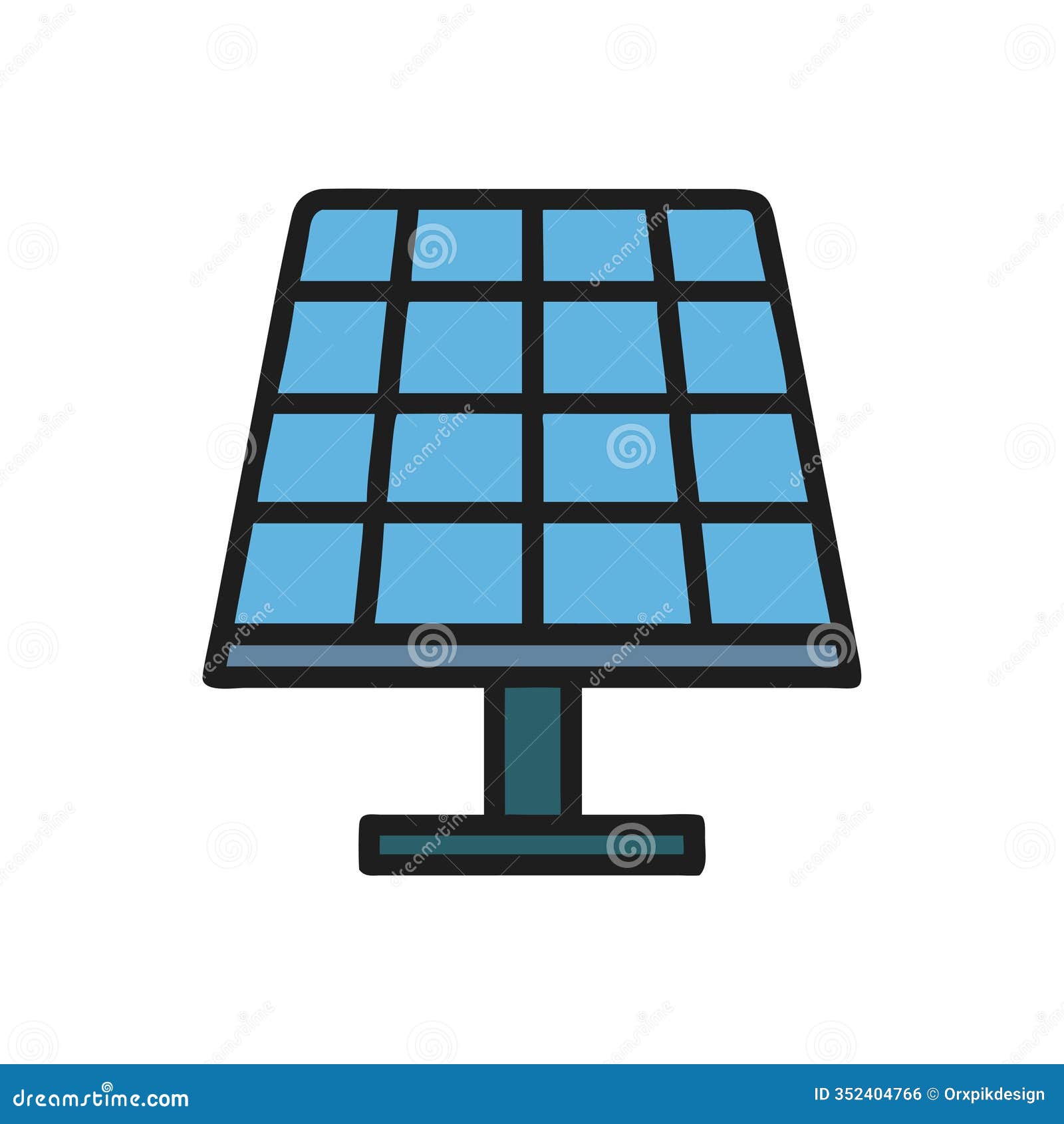 Innovative Solar Mounting Frame Icon for Energy Stock Illustration ...