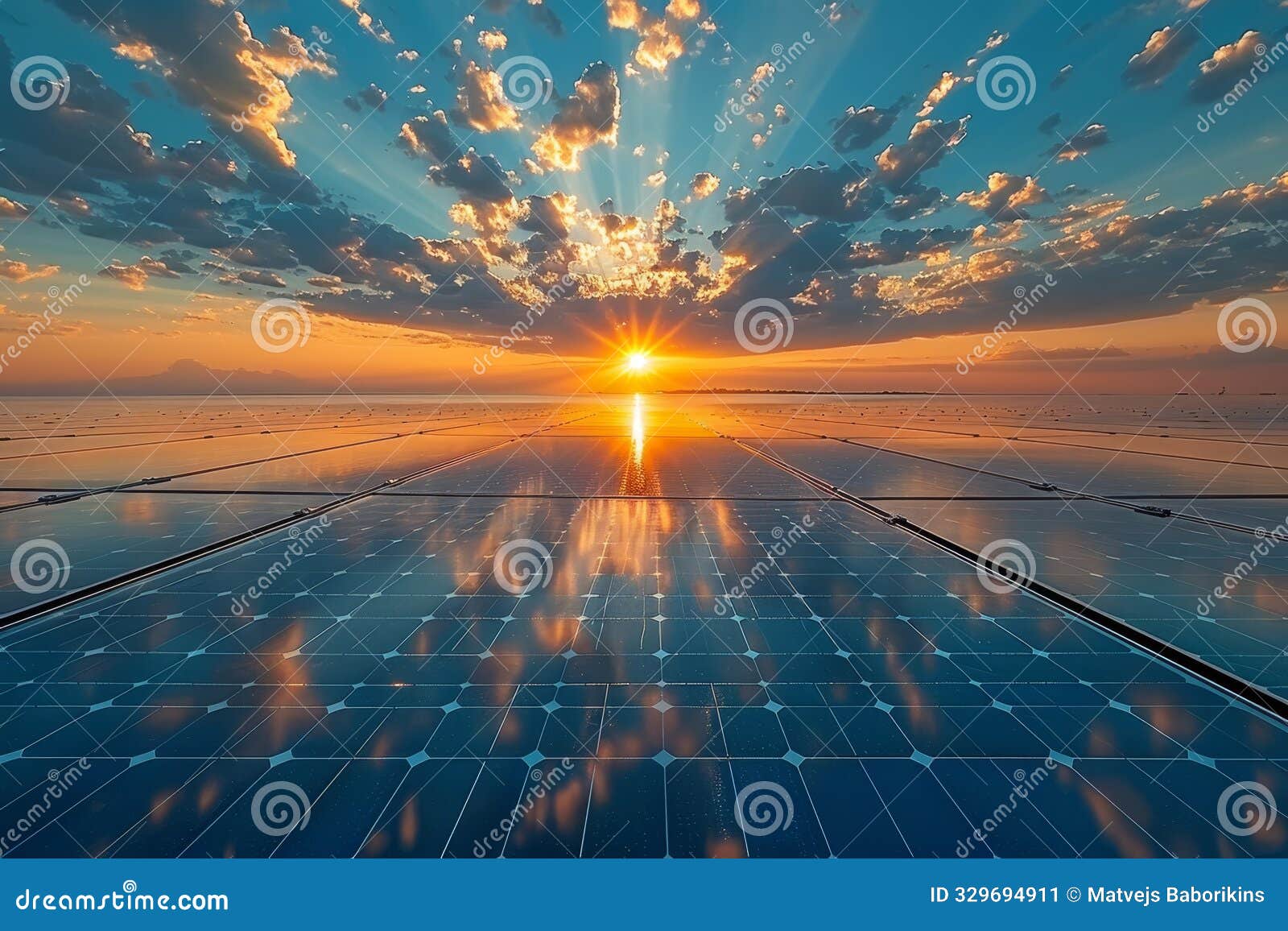 Innovative Solar Power Plant with Blue Panels Generating Regenerative ... Innovative Solar Power Plant with Blue Panels Generating Regenerative ...