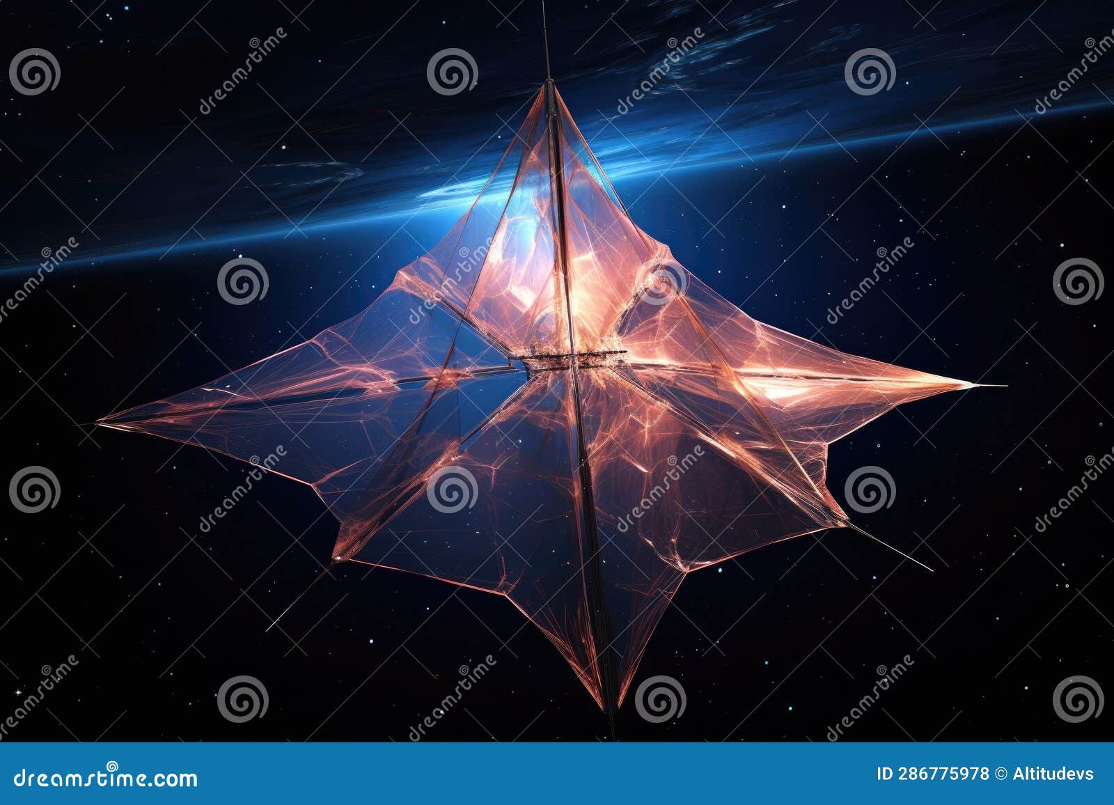 Innovative Solar Sail Design Concepts Stock Illustration - Illustration ...