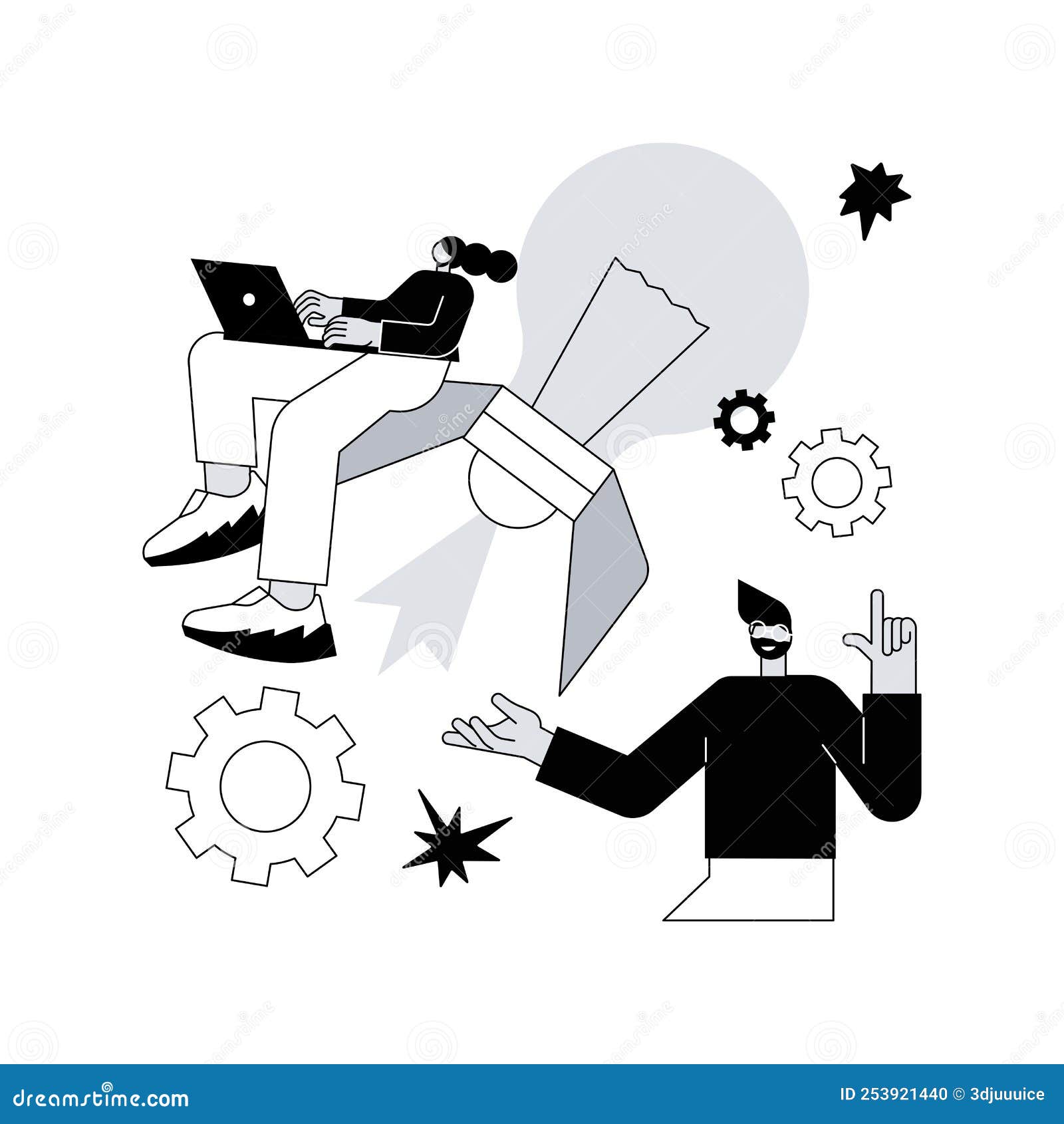 Innovative Solution Abstract Concept Vector Illustration. Stock Vector ...