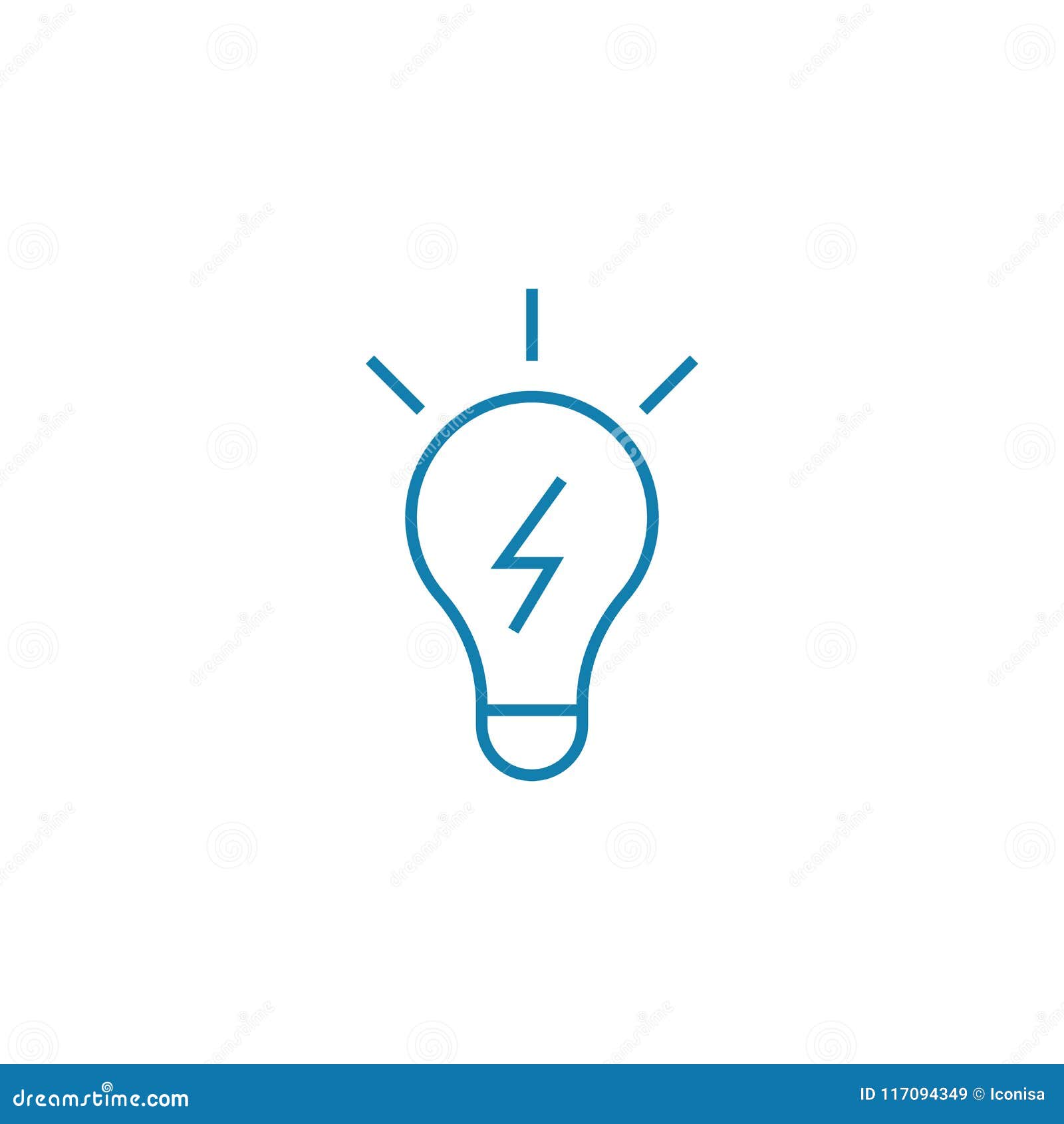 Innovative Solution Linear Icon Concept. Innovative Solution Line ...