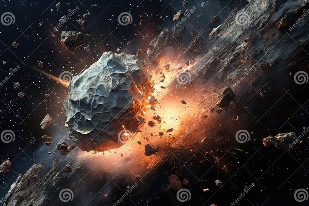 Innovative Space Refinery Processing Asteroid Materials Stock ...