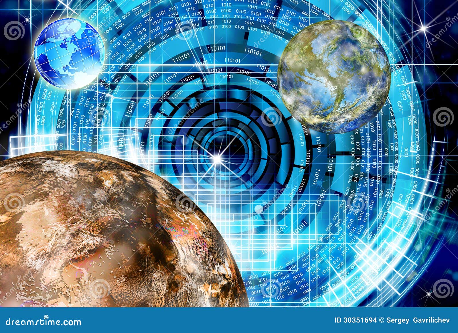 Innovative space research stock illustration. Illustration of ball ...