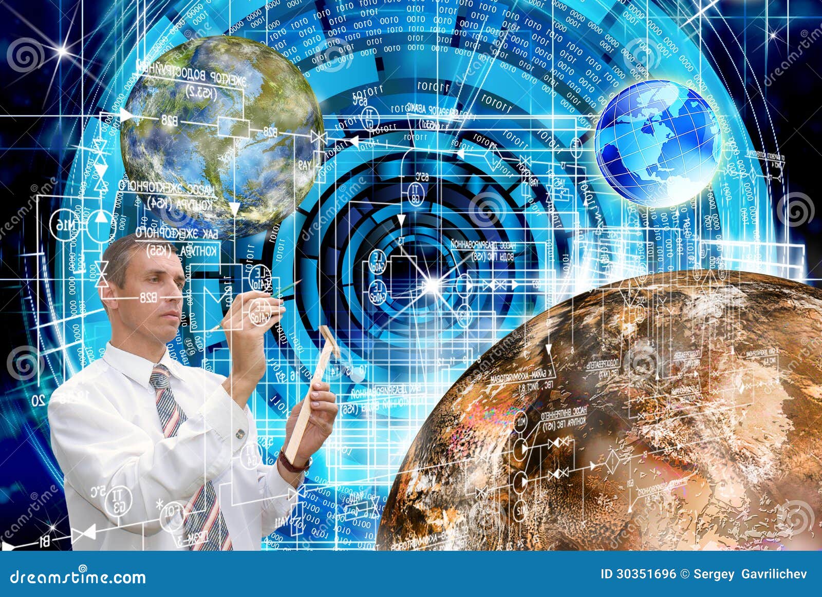 Innovative space research stock photo. Image of globe - 30351696