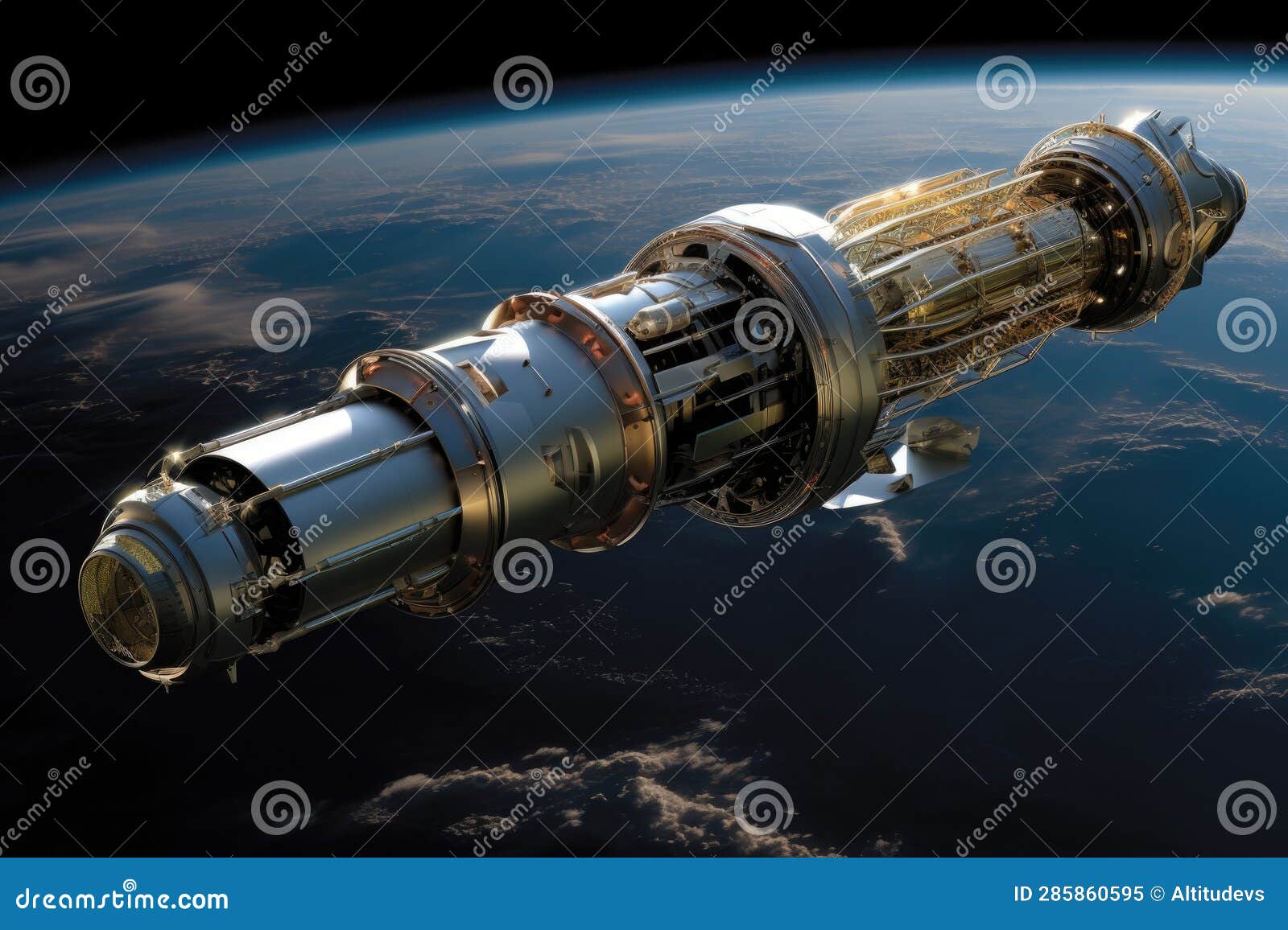 Innovative Spacecraft Fuel Systems and Propulsion Stock Image - Image ...