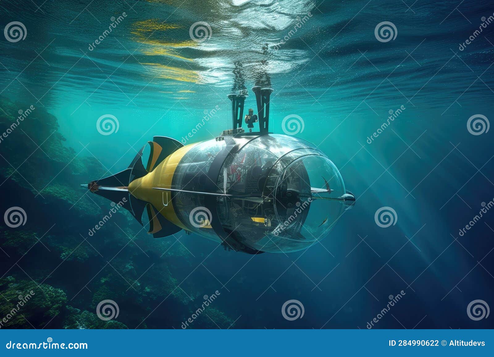 Innovative Submarine Design with Hydrodynamic Features Stock ...