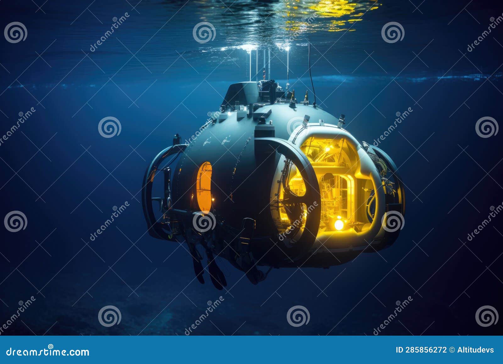 Innovative Submersible Design for Deep-sea Research Stock Photo - Image ...