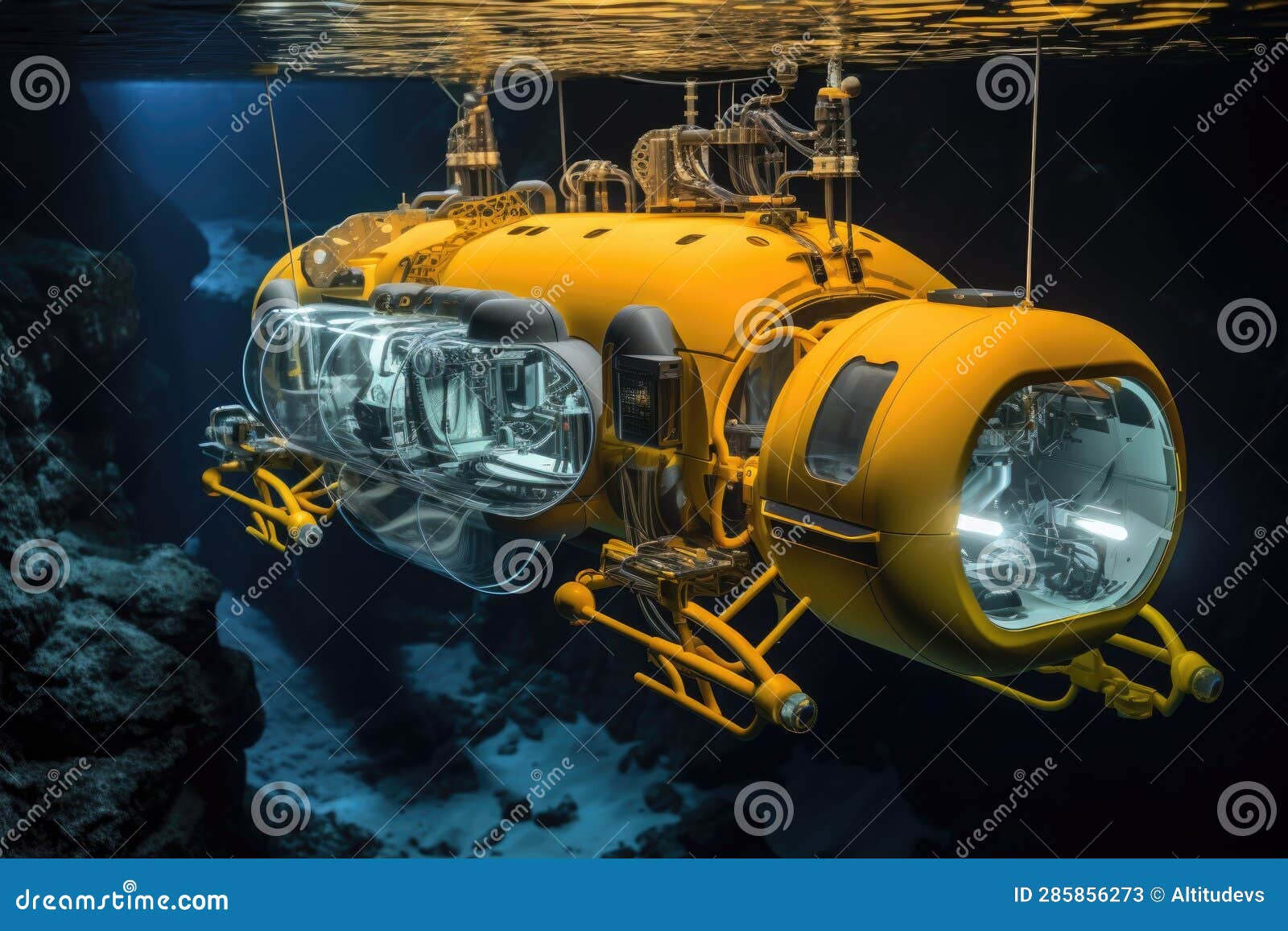 Innovative Submersible Design for Deep-sea Research Stock Image - Image ...