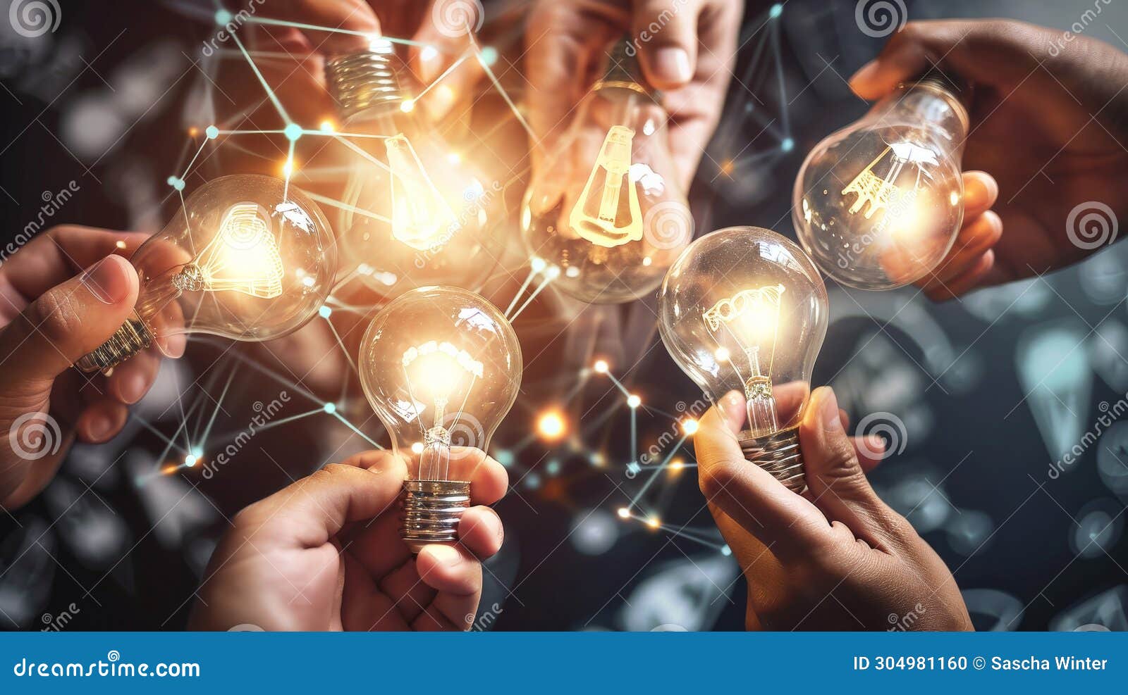 Innovative Tapestry: Collaborative Processes in Knolling Style Stock ...