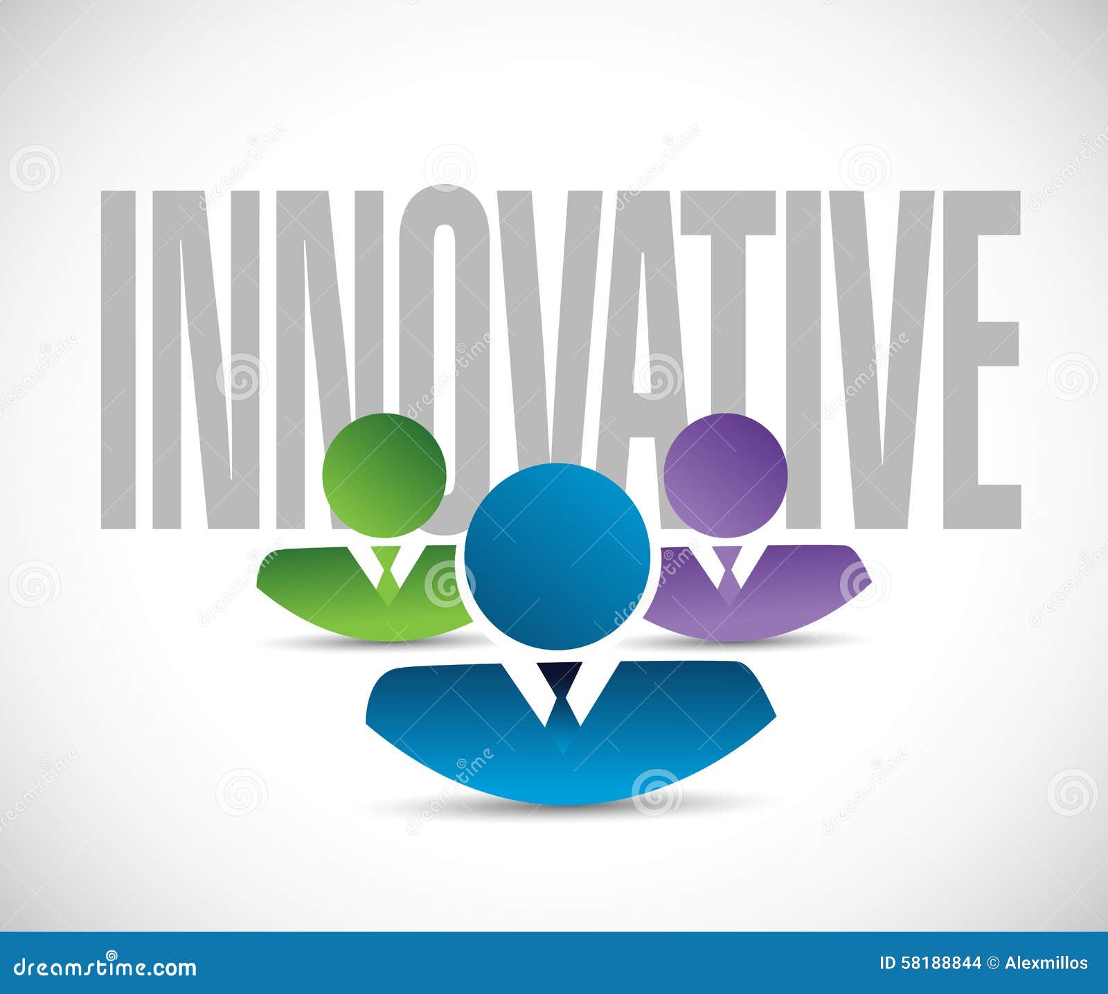 Innovative Team Sign Illustration Design Graphic Stock Illustration ...