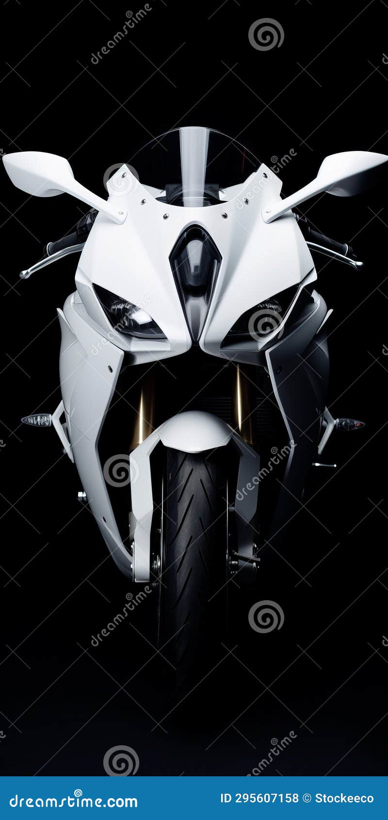 Innovative Techniques: White Motorcycle with Gold Leaf Overlay Stock ...