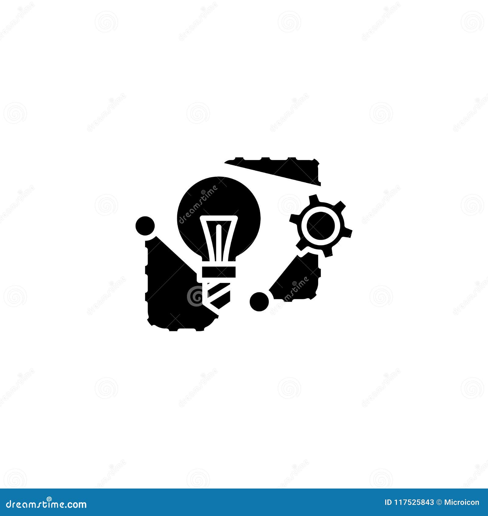 Innovative Technologies Black Icon Concept. Innovative Technologies ...