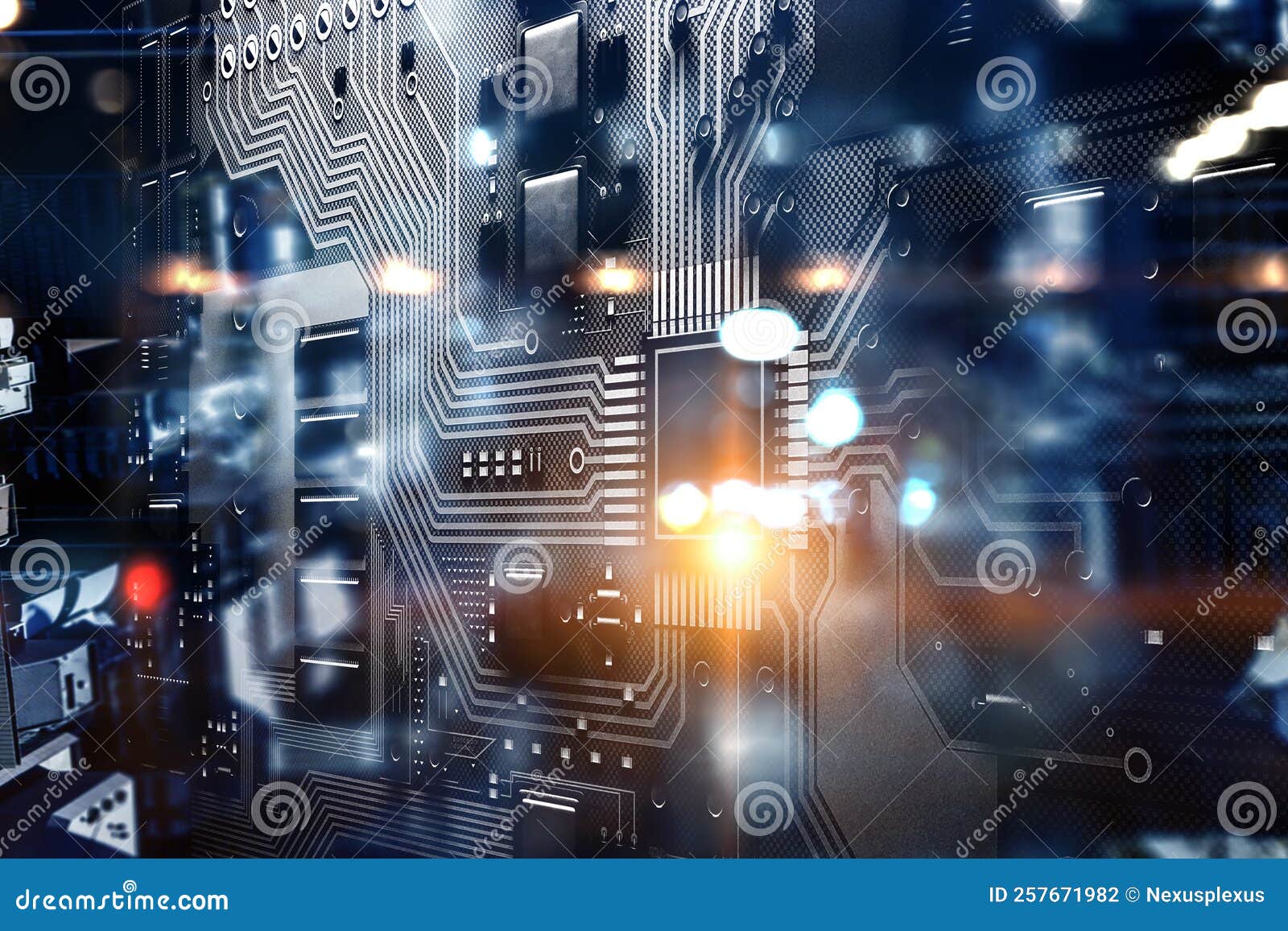 Innovative Technologies Image . Mixed Media Stock Illustration ...