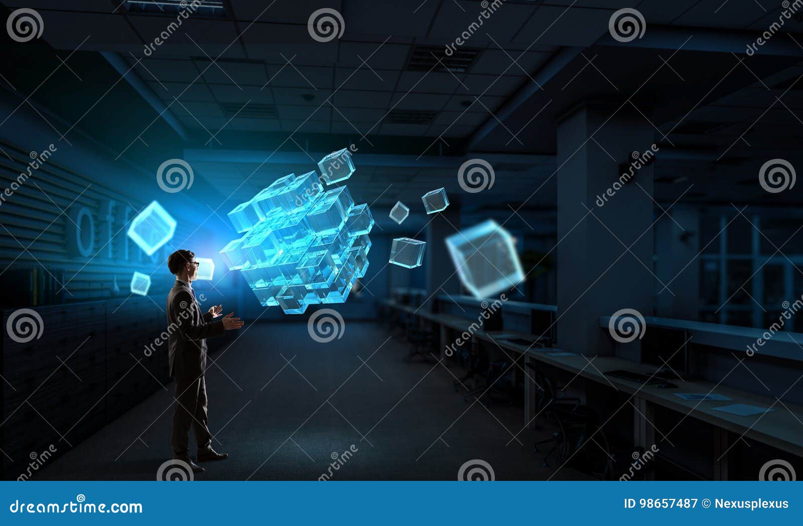 Innovative Technologies Integration. Mixed Media Stock Image - Image of ...