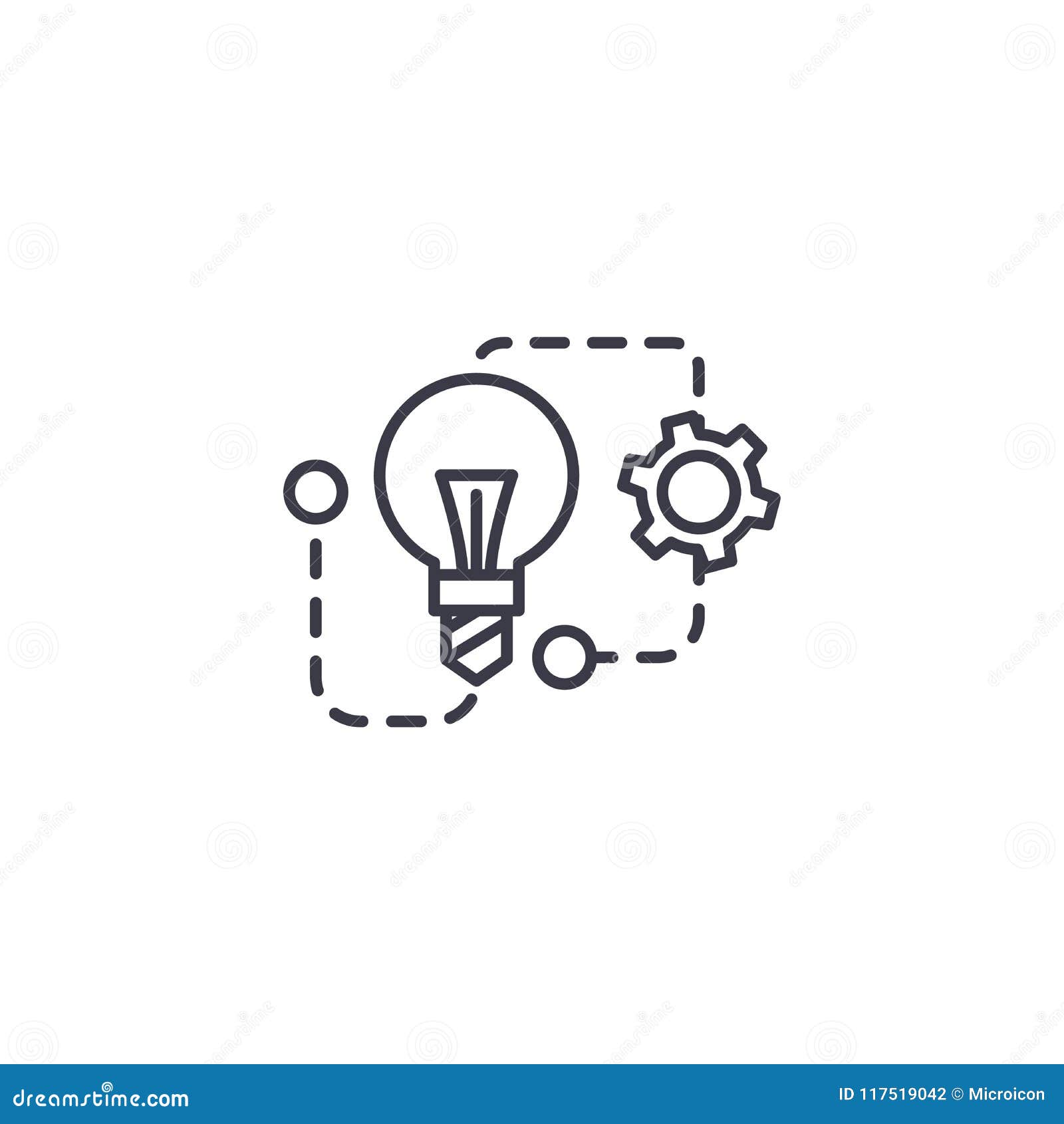 Innovative Technologies Linear Icon Concept. Innovative Technologies ...