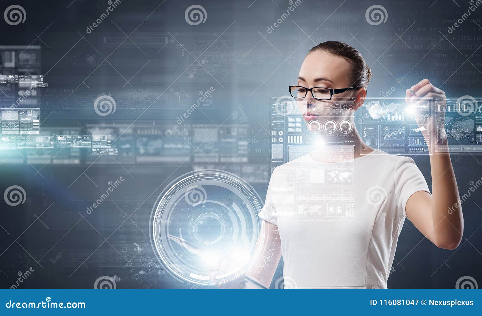 Innovative Technologies in Use Stock Image - Image of access, hand ...