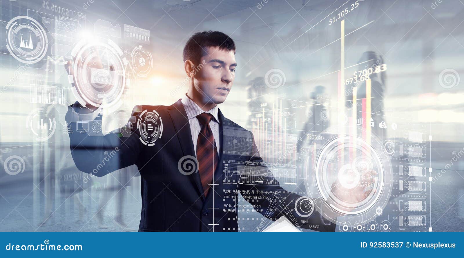 Innovative Technologies in Use Stock Image - Image of business, media ...