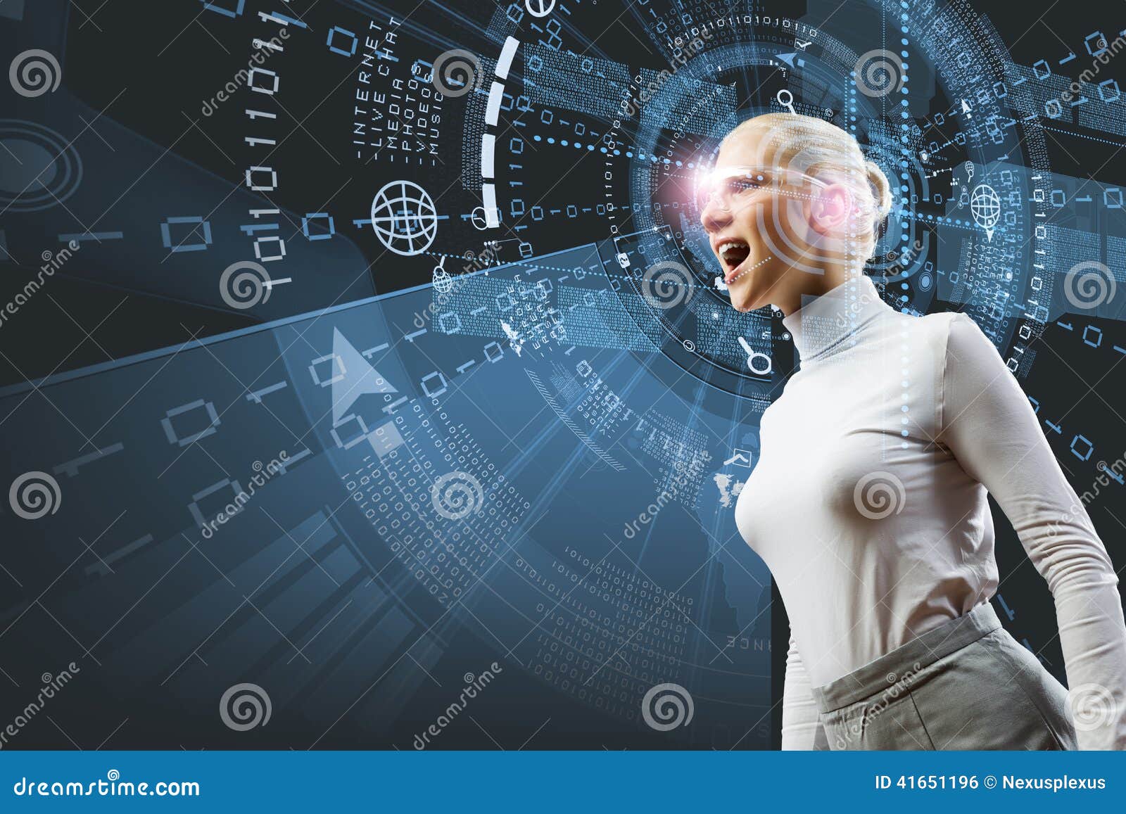 Innovative technologies stock photo. Image of lady, focus - 41651196