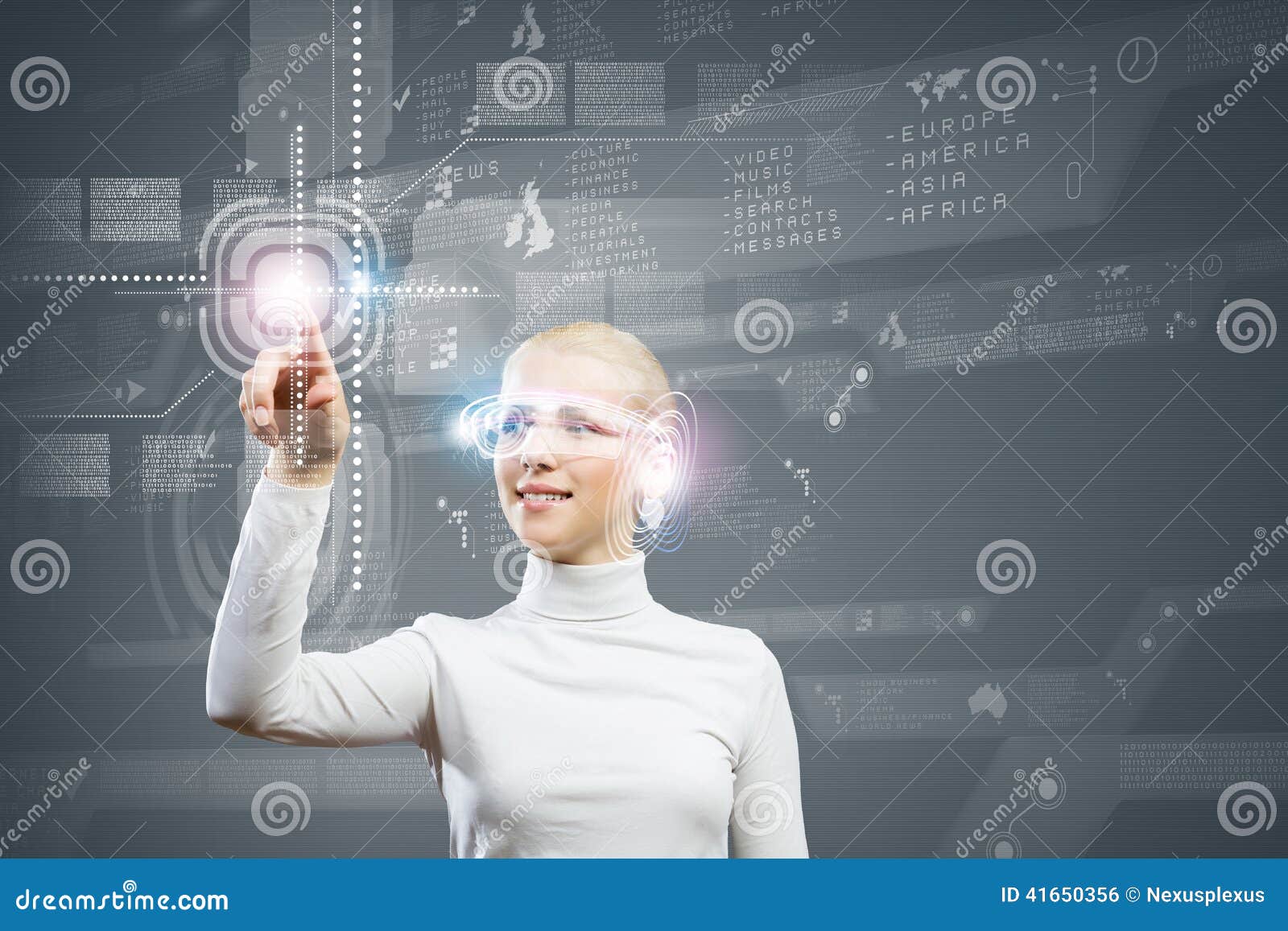 Innovative technologies stock photo. Image of holographic - 41650356