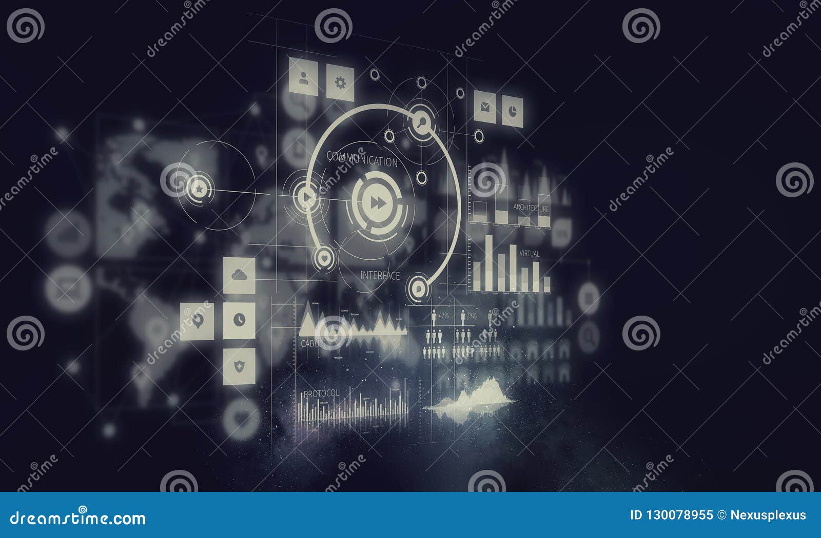 Innovative Technology Background Stock Illustration - Illustration of ...