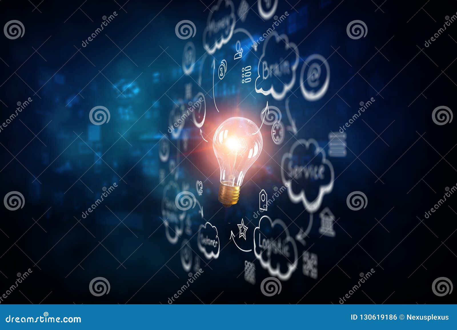 Innovative Technology Background. Mixed Media Stock Photo - Image of ...