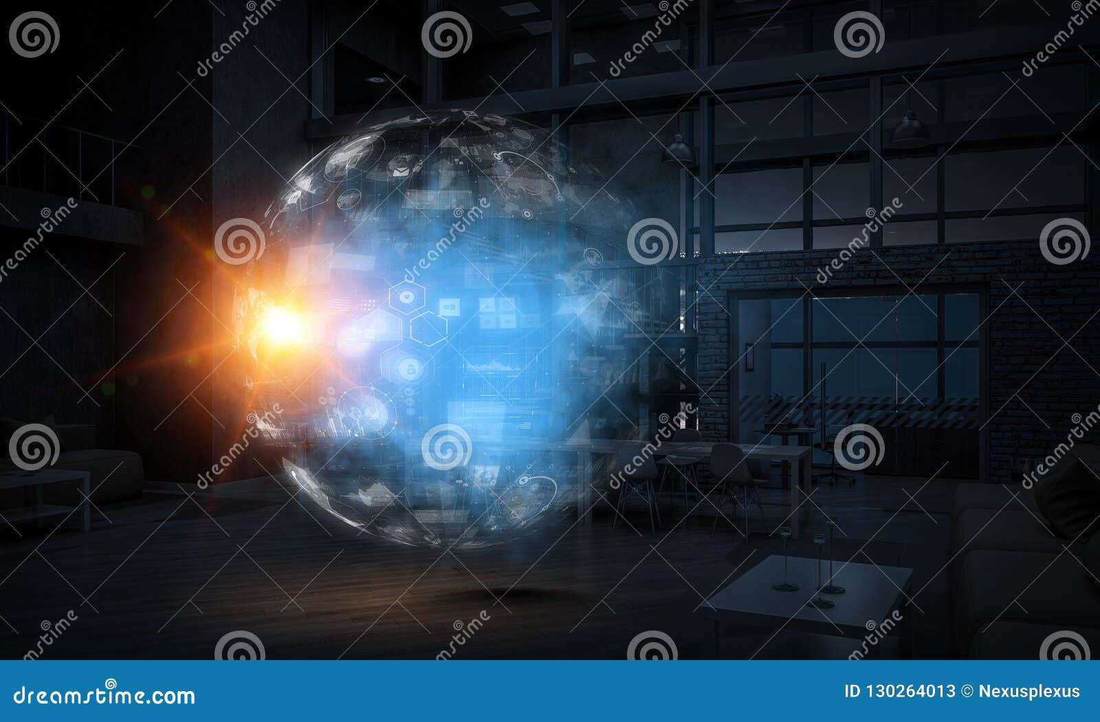 Innovative Technology Background. Mixed Media Stock Image - Image of ...