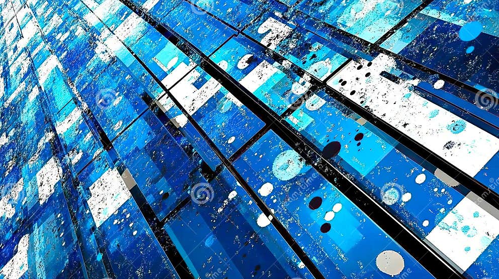 Innovative Technology Backgrounds Showcasing a Dynamic Flow of Blue ...