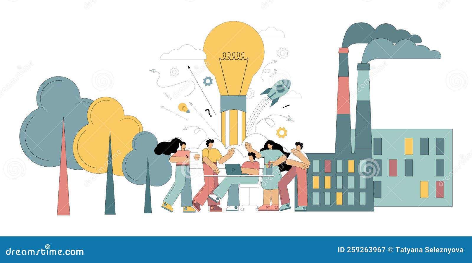 Innovative Technology Concept. Solving Environmental Problems ...