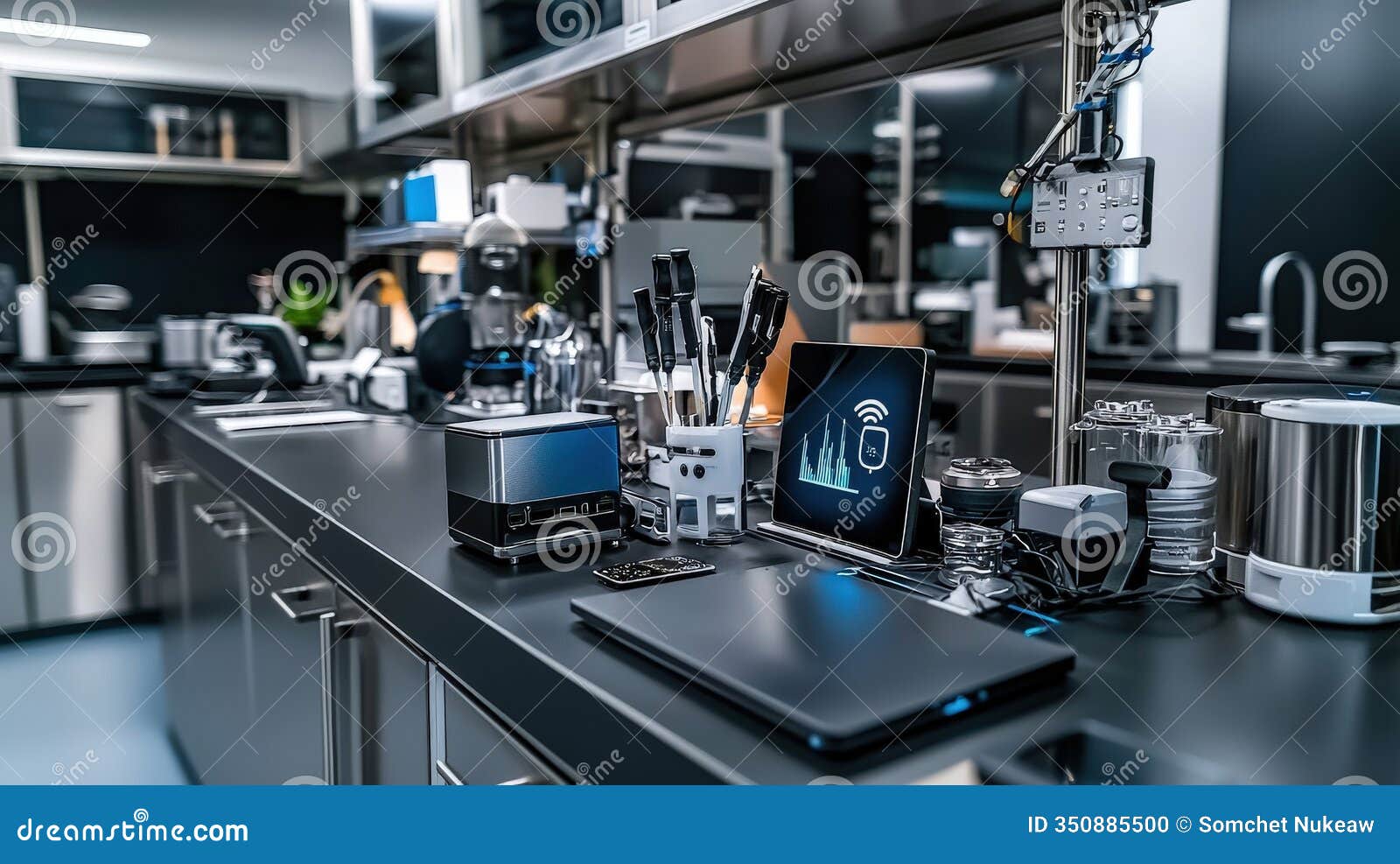 Innovative Technology Showcase in a Modern Lab Environment with High ...