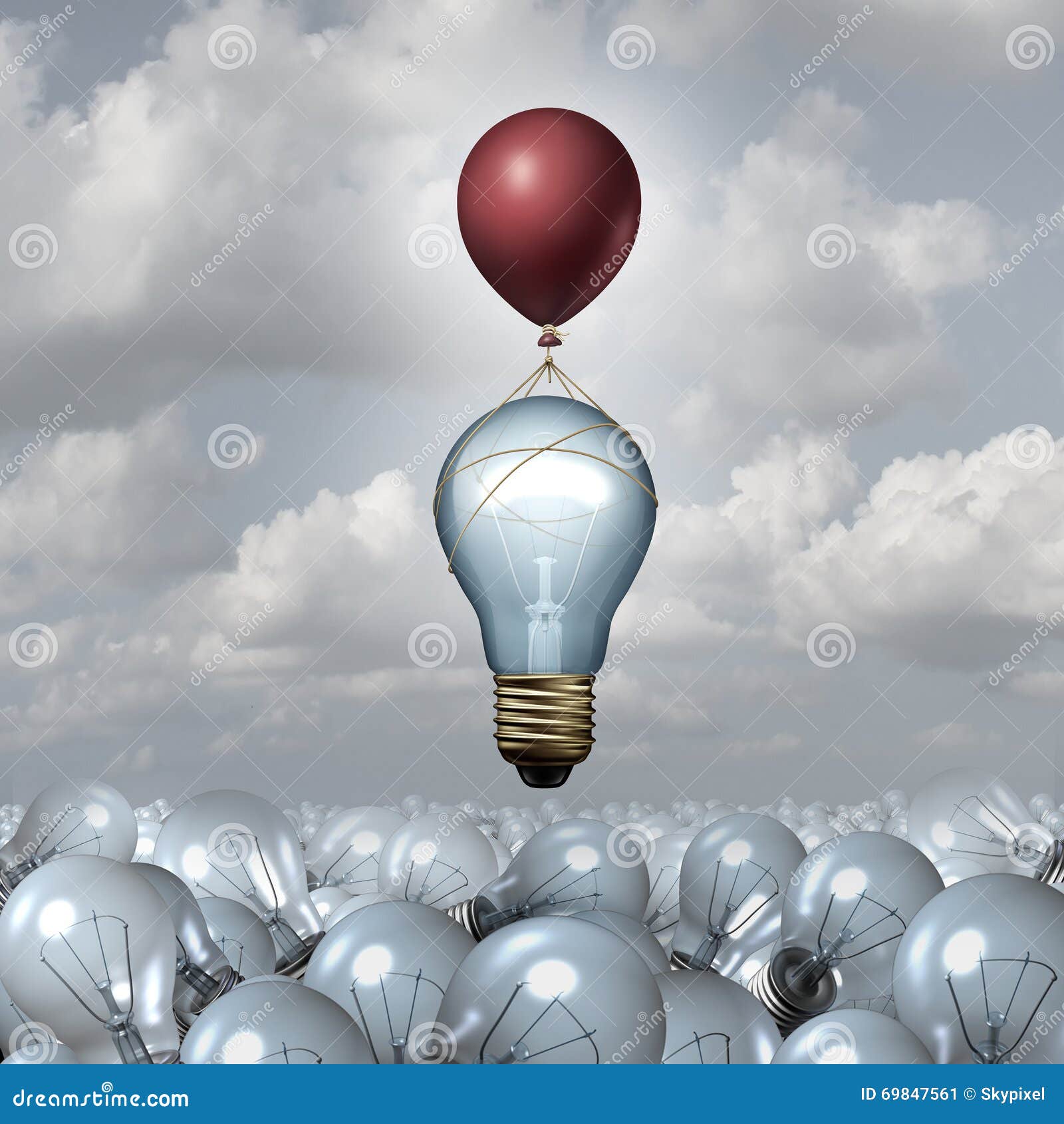 Innovative Thinking Concept Stock Illustration - Illustration of ...