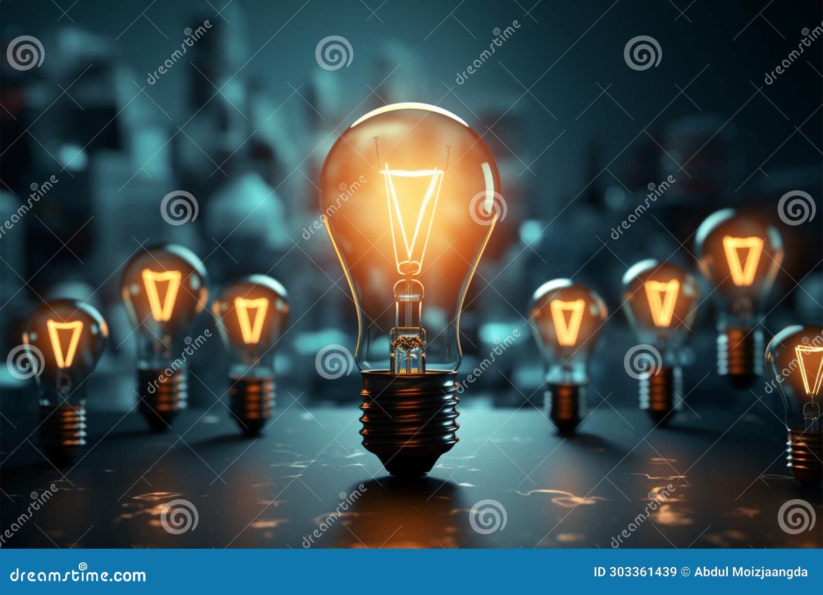 Innovative Thinking Glowing Lightbulb and Question Marks Symbolize ...