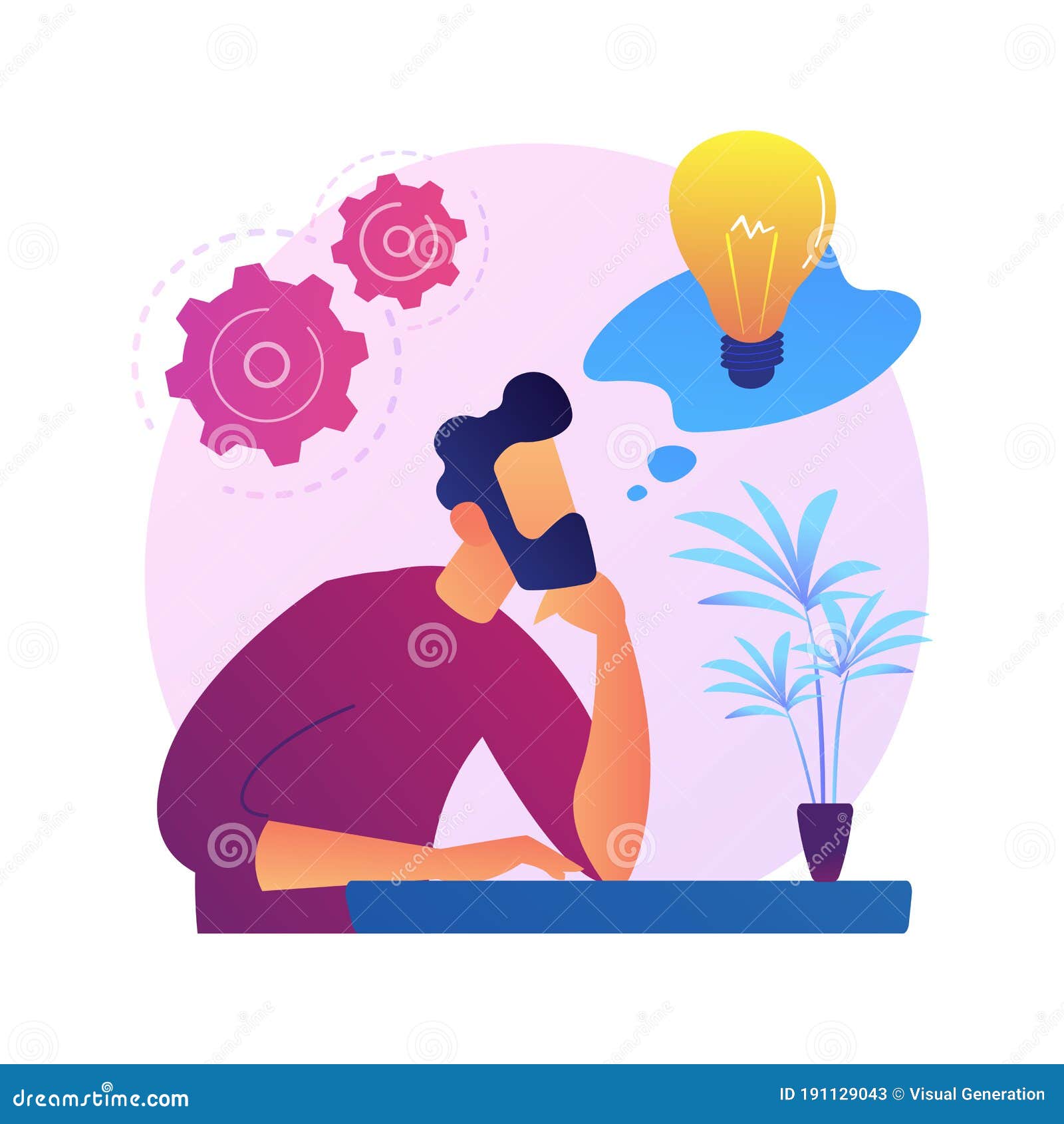 Innovative Thinking Vector Concept Metaphor Stock Vector - Illustration ...