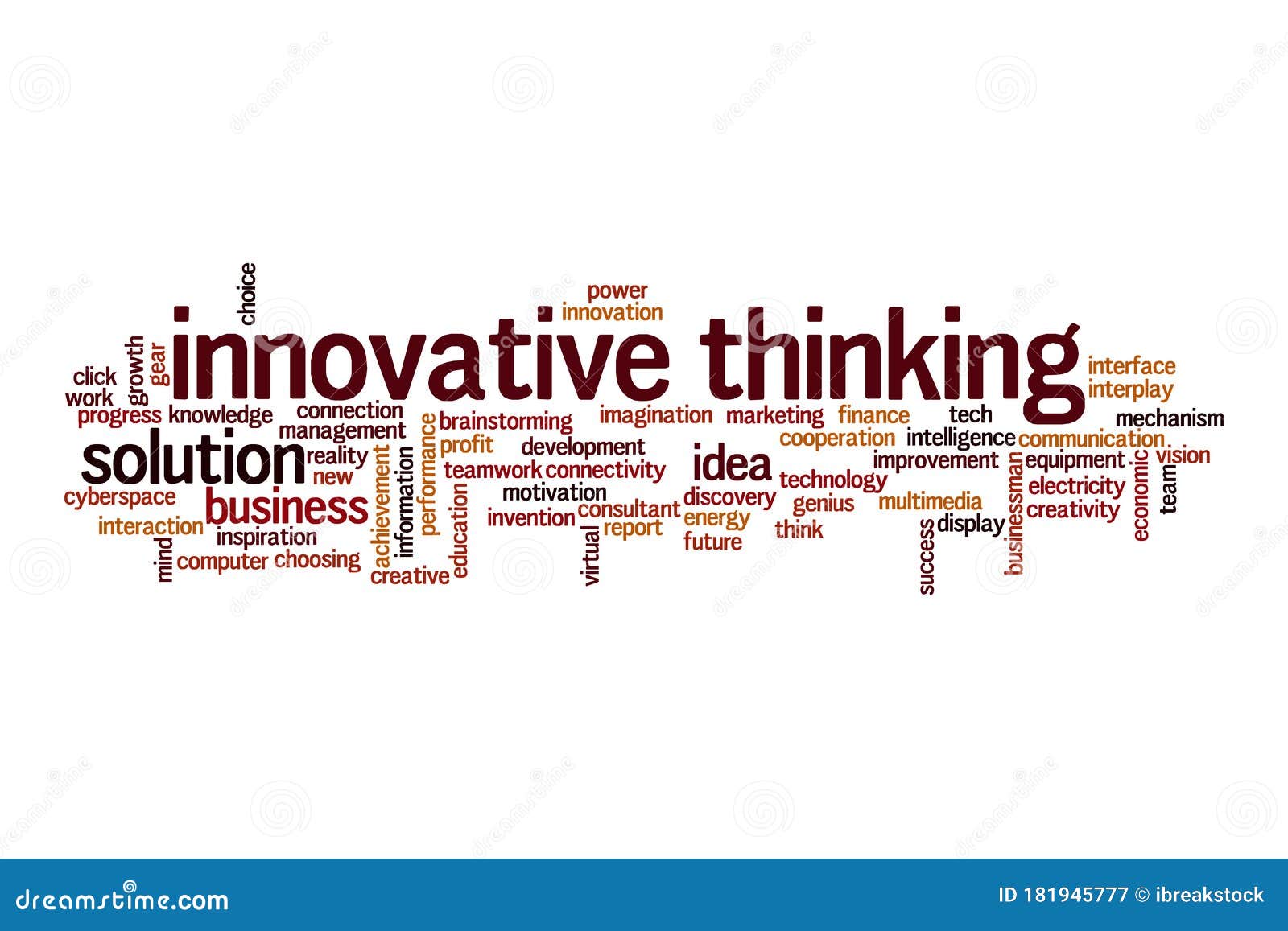 Innovative Thinking Word Cloud Concept Stock Illustration ...