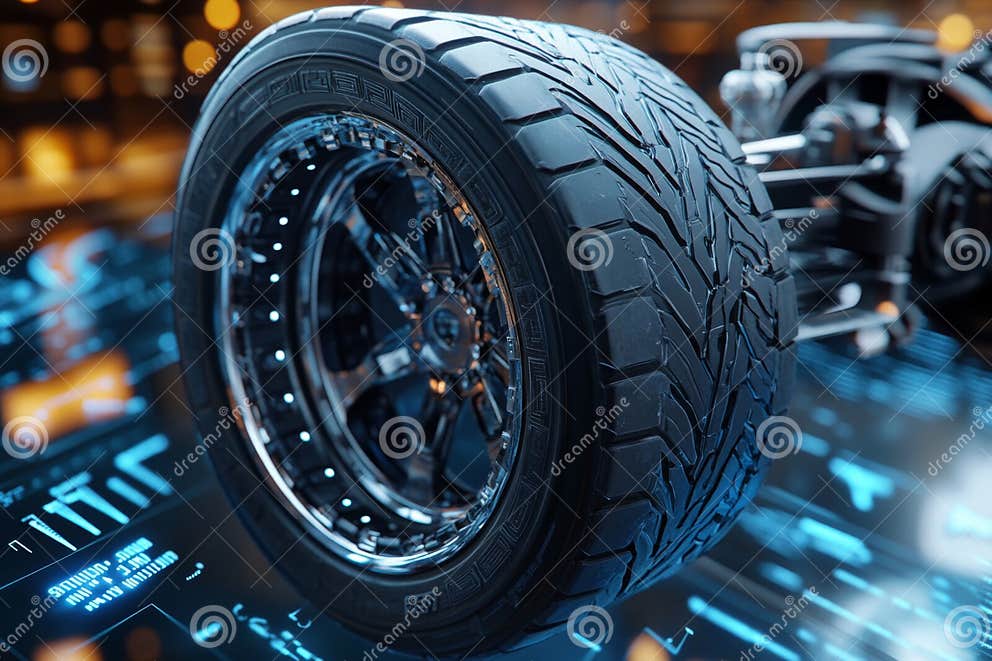 Innovative Tire Tread Design Display Stock Illustration - Illustration ...