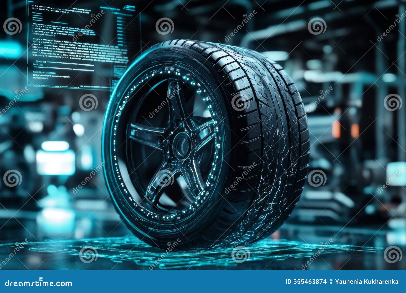 Innovative Tire Tread Design Display Stock Illustration - Illustration ...