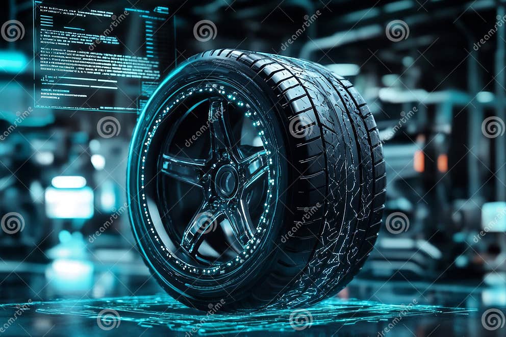 Innovative Tire Tread Design Display Stock Illustration - Illustration ...
