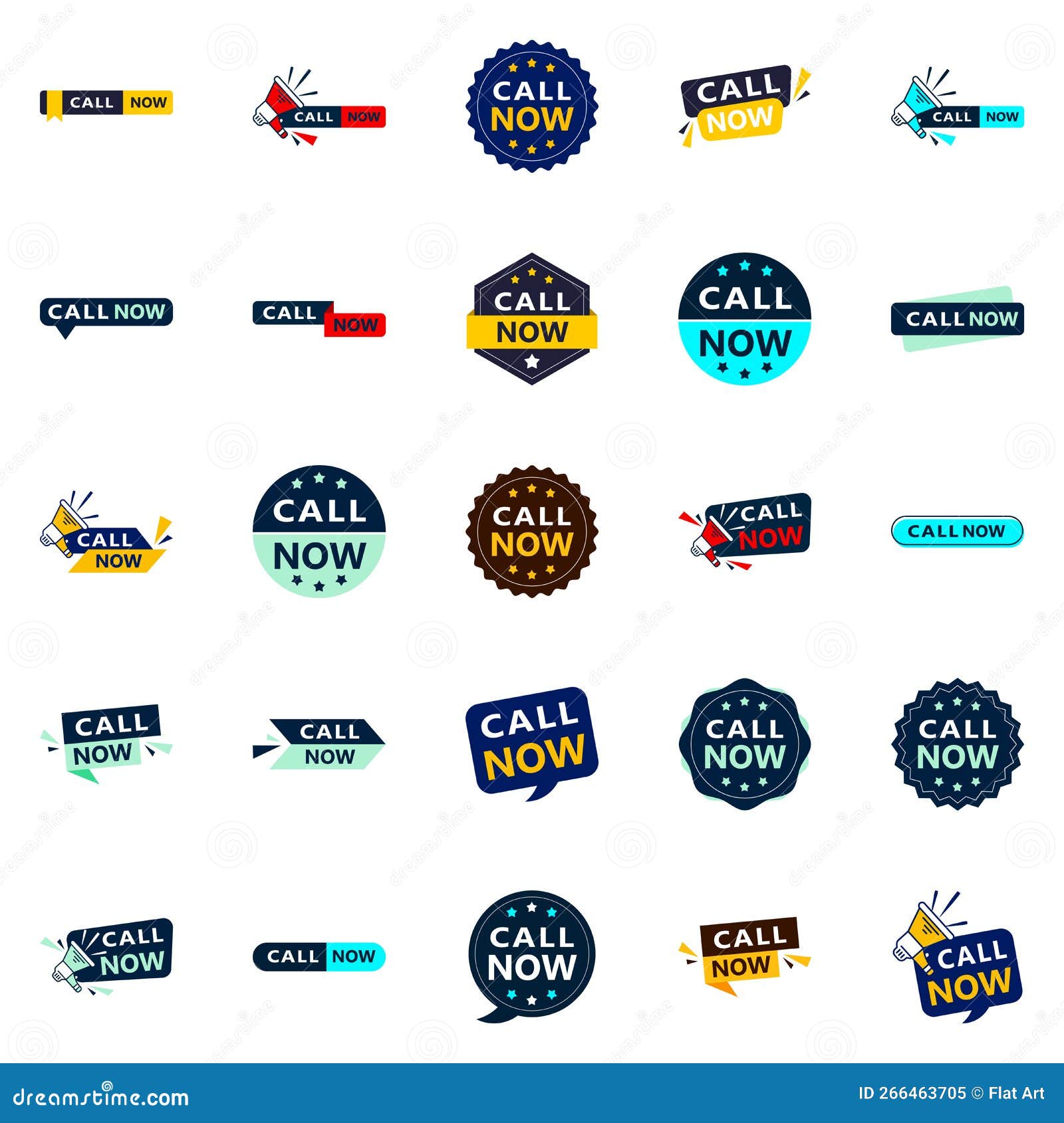 25 Innovative Typographic Banners for Promoting Calling Stock Vector ...