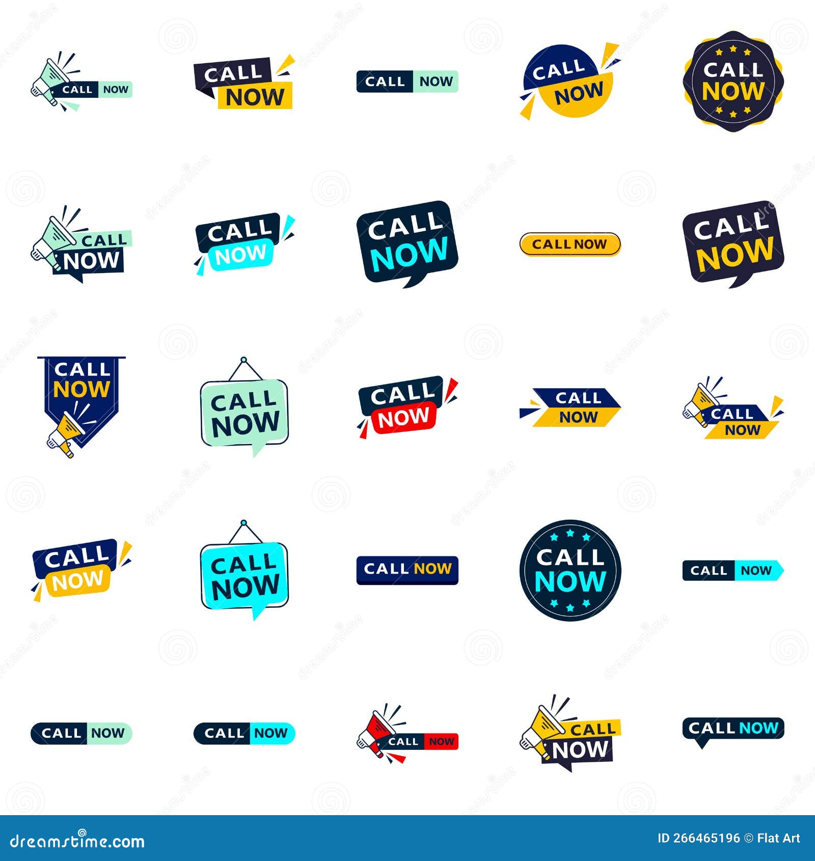 25 Innovative Typographic Banners for Promoting Calling Stock Vector ...