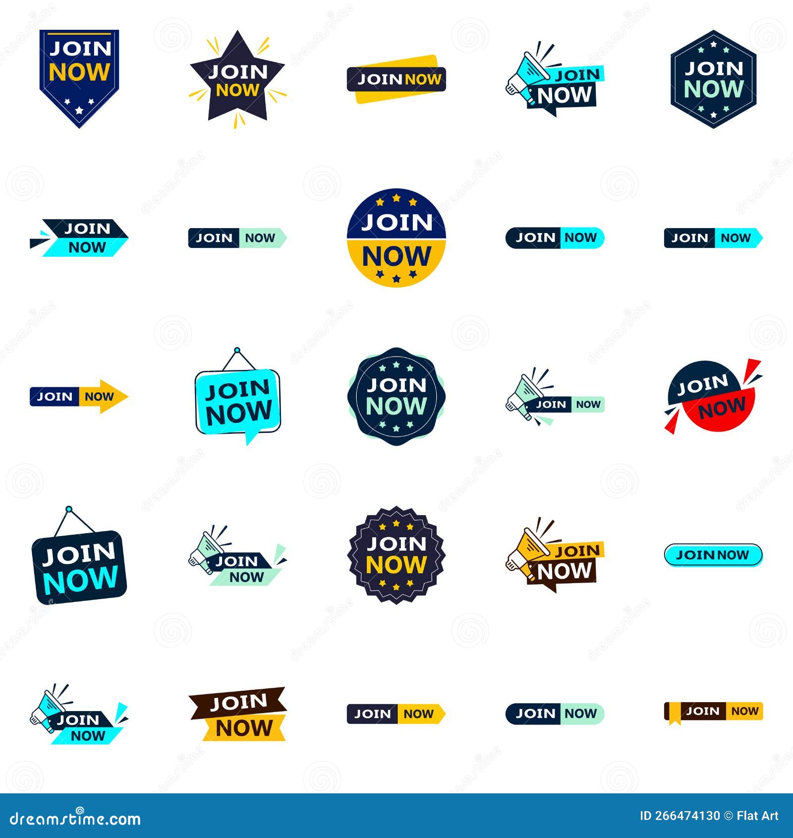 25 Innovative Typographic Banners for Promoting Joining Stock Vector ...