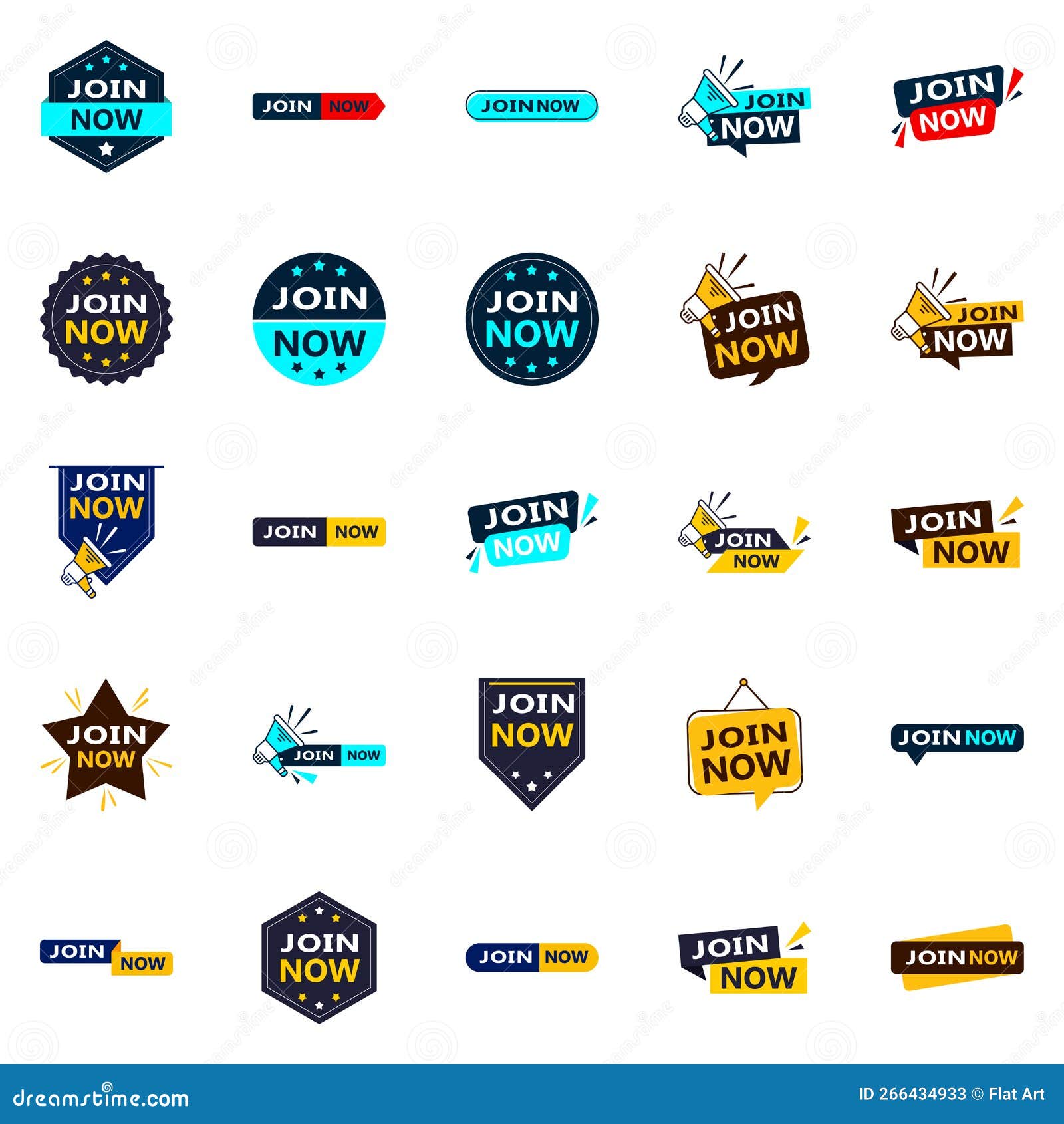 25 Innovative Typographic Banners for Promoting Membership Stock Vector ...