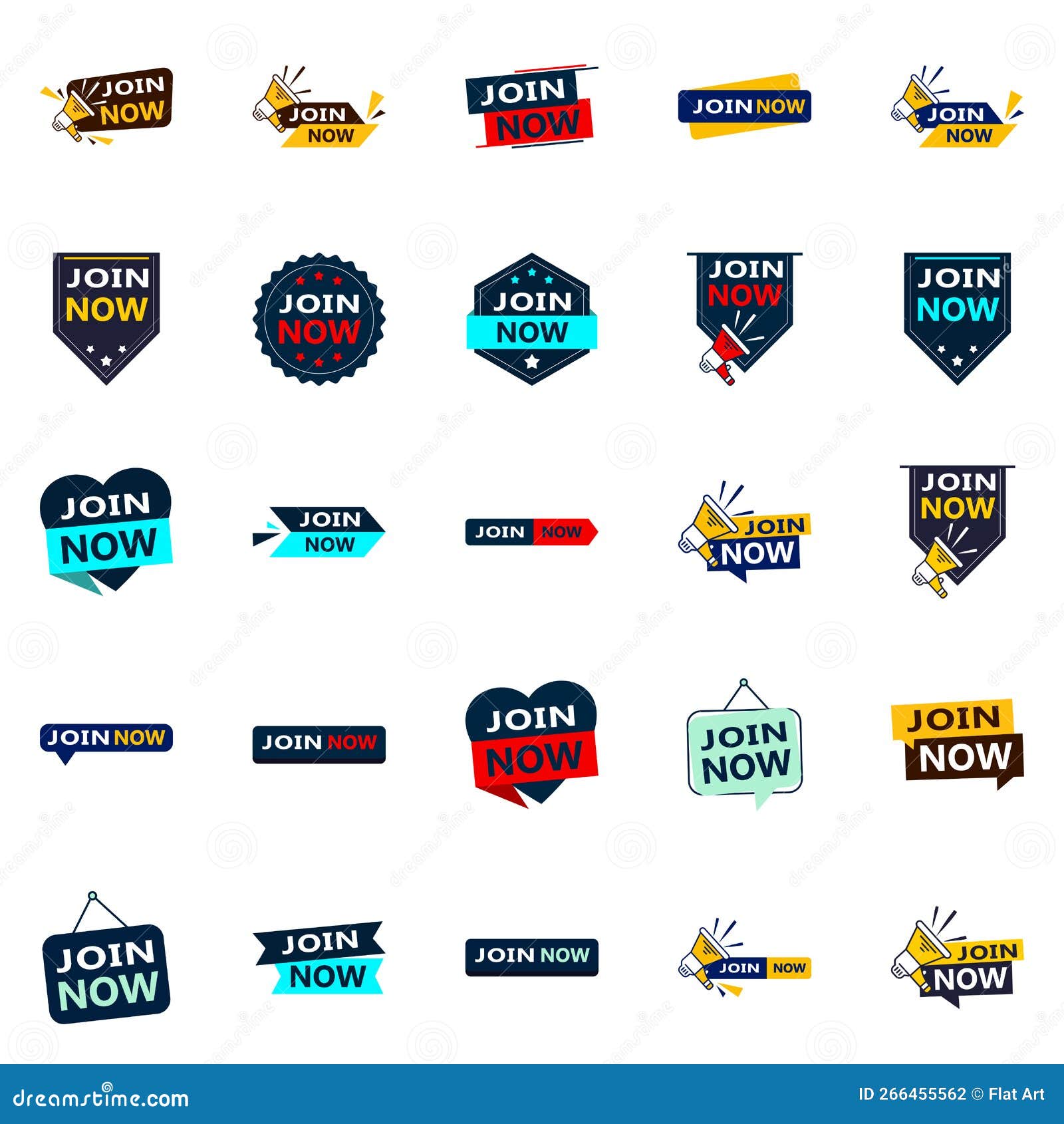 25 Innovative Typographic Banners for Promoting Membership Stock Vector ...