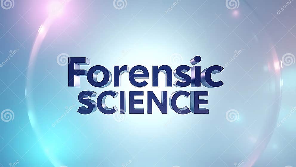 Innovative Typography Showcasing Forensic Science with Modern Design ...