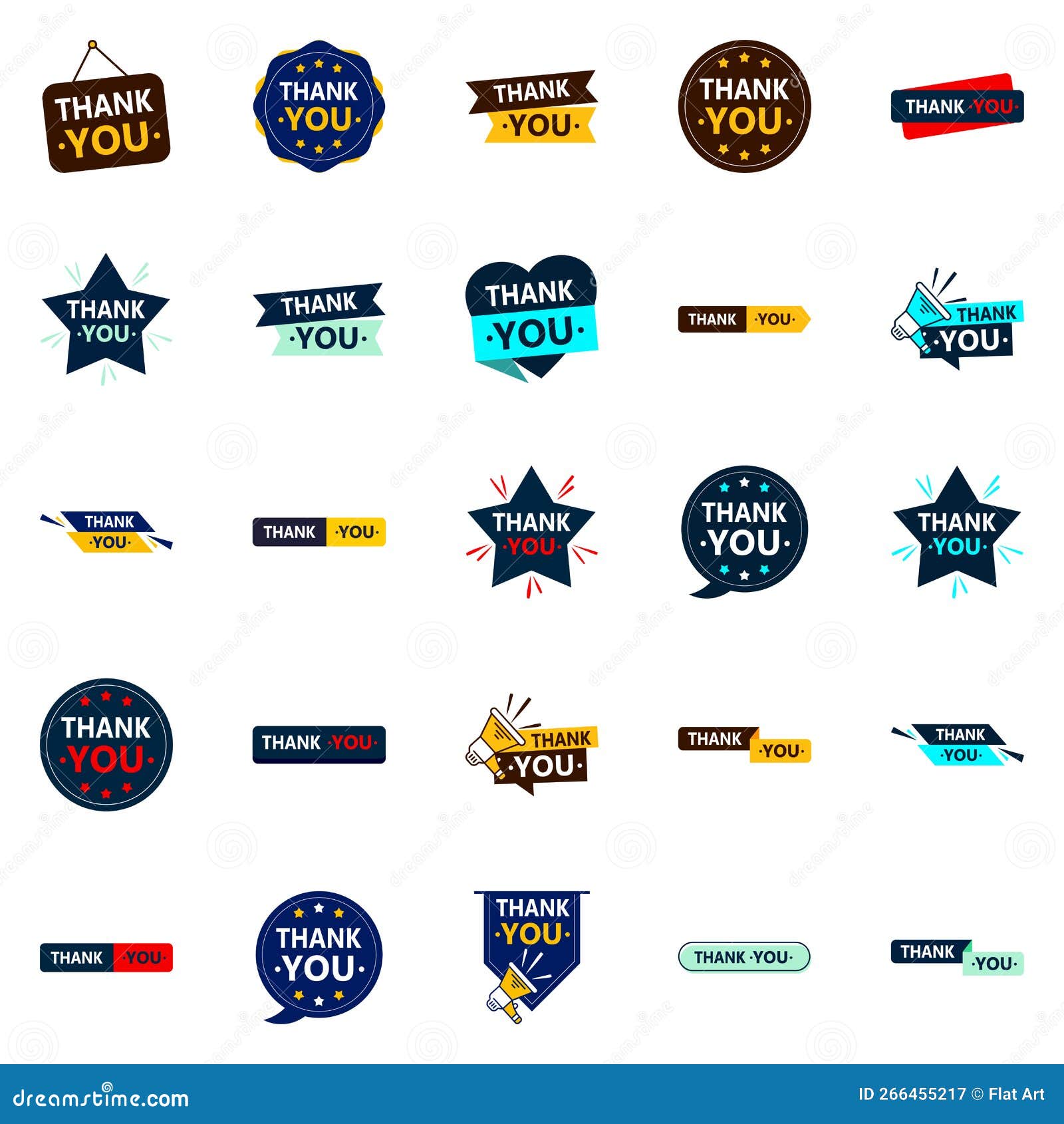 25 Innovative Vector Designs To Say Thank You Stock Vector ...