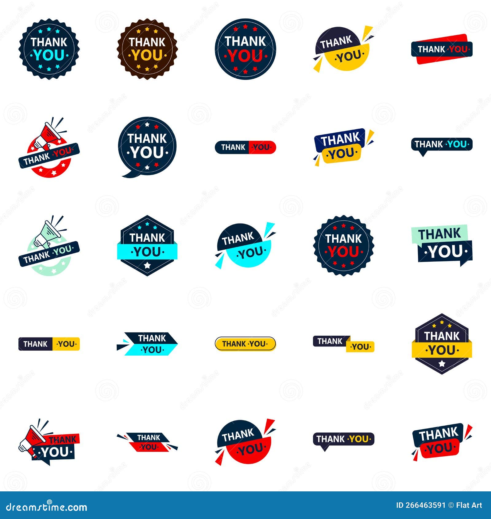 25 Innovative Vector Designs To Say Thank You Stock Vector ...