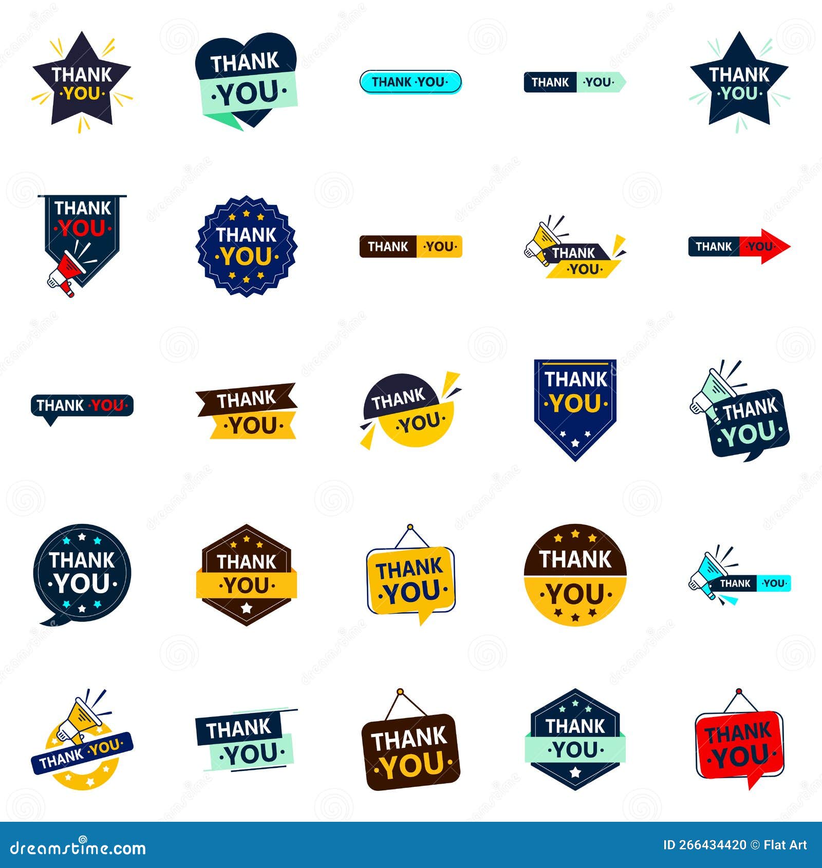 Thankyou 25 Innovative Vector Icons To Show Your Appreciation In A ...