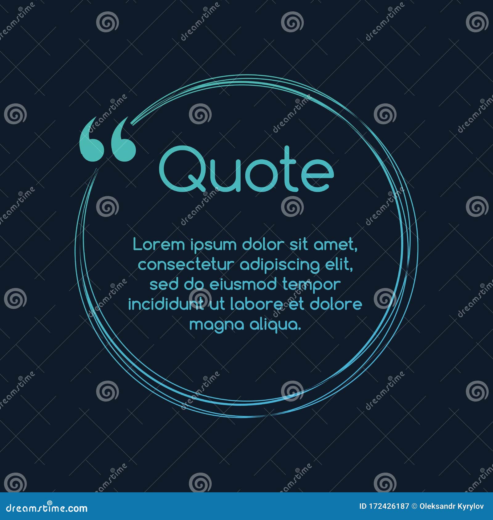 Innovative Vector Quotation Template In Quotes. Creative Vector Banner ...
