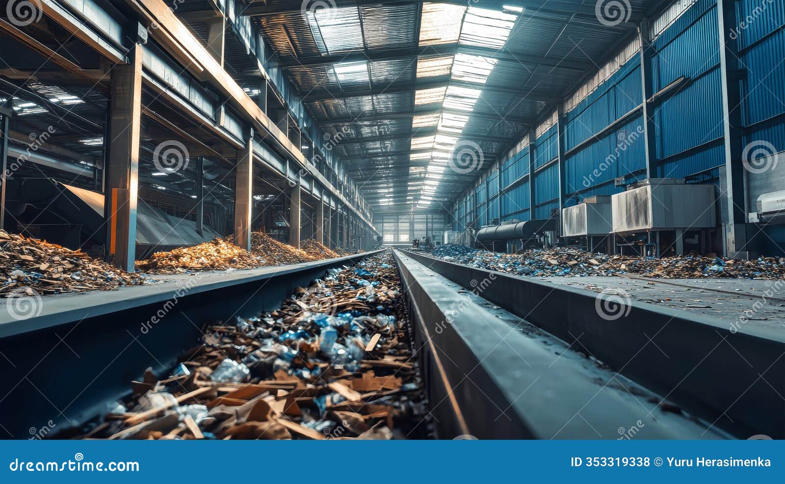 Innovative Waste Recycling Facility Showcasing Advanced Processing ...