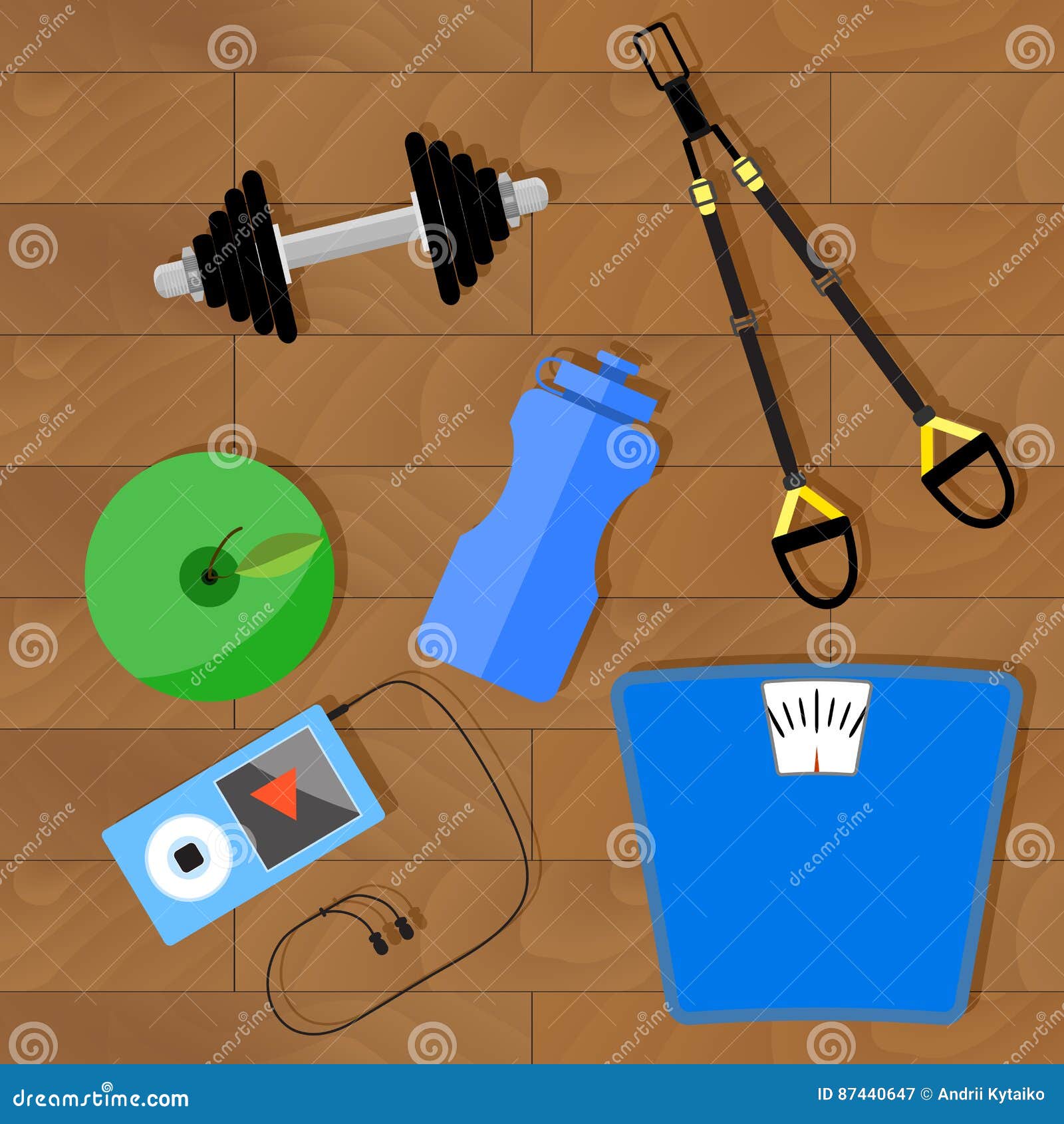 Innovative Way To Lose Weight With Trx Cartoon Vector | CartoonDealer ...